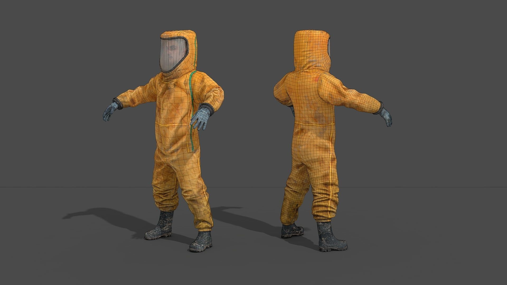 3D model Hazmat Suit VR / AR / low-poly | CGTrader