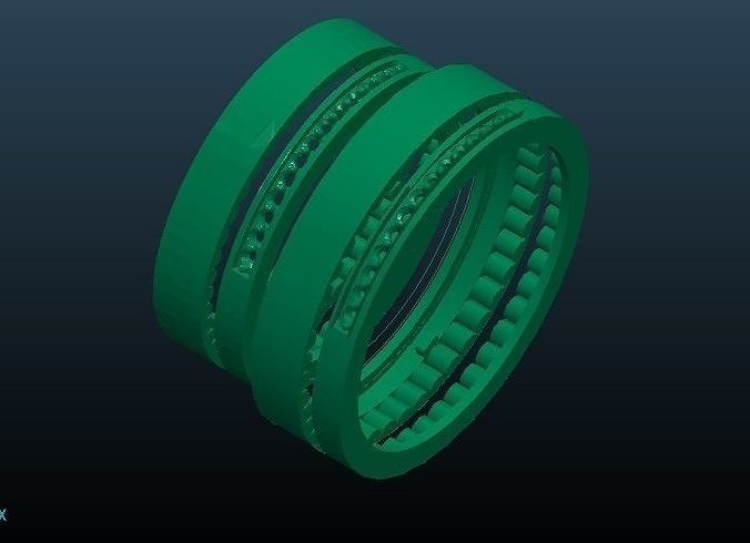 ring148 three rings free 3D model | CGTrader