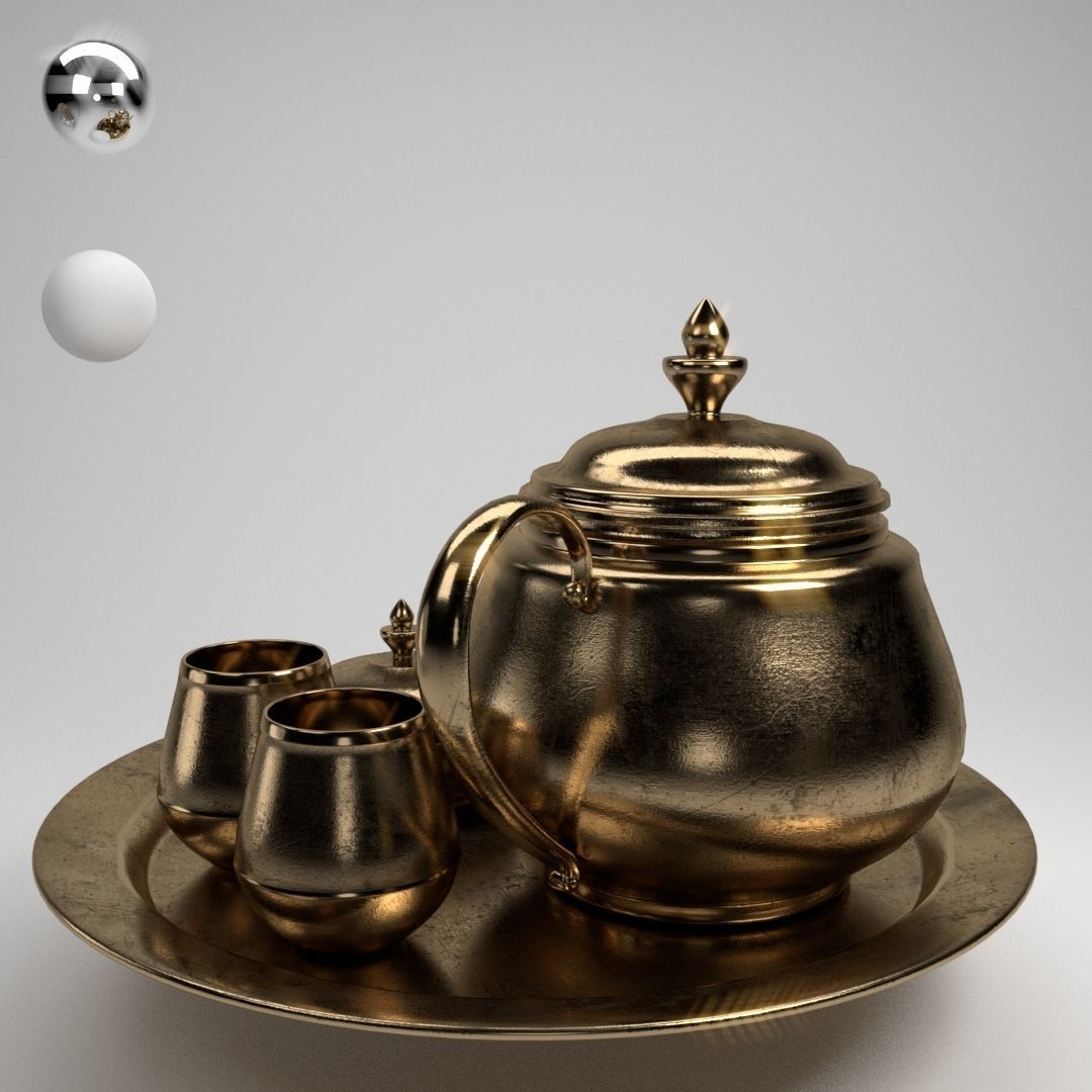 Tea set - 3D model | CGTrader