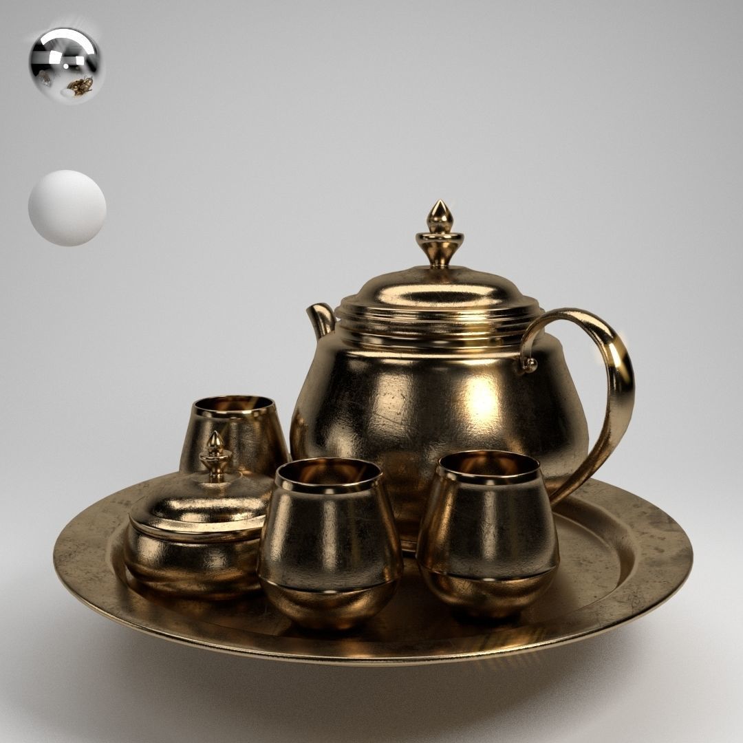 Tea set - 3D model | CGTrader