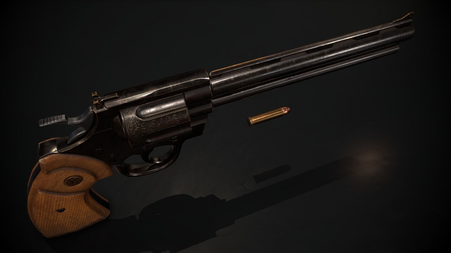 3D model Revolver VR / AR / low-poly | CGTrader