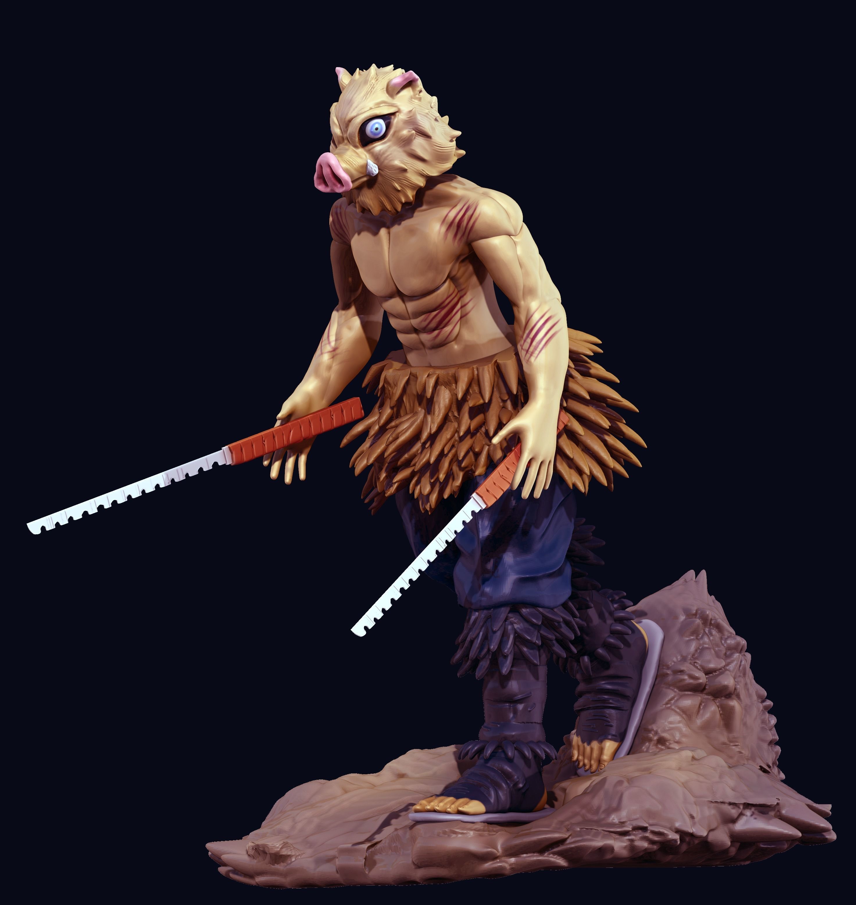 Inosuke action figure of pig 3D model | CGTrader