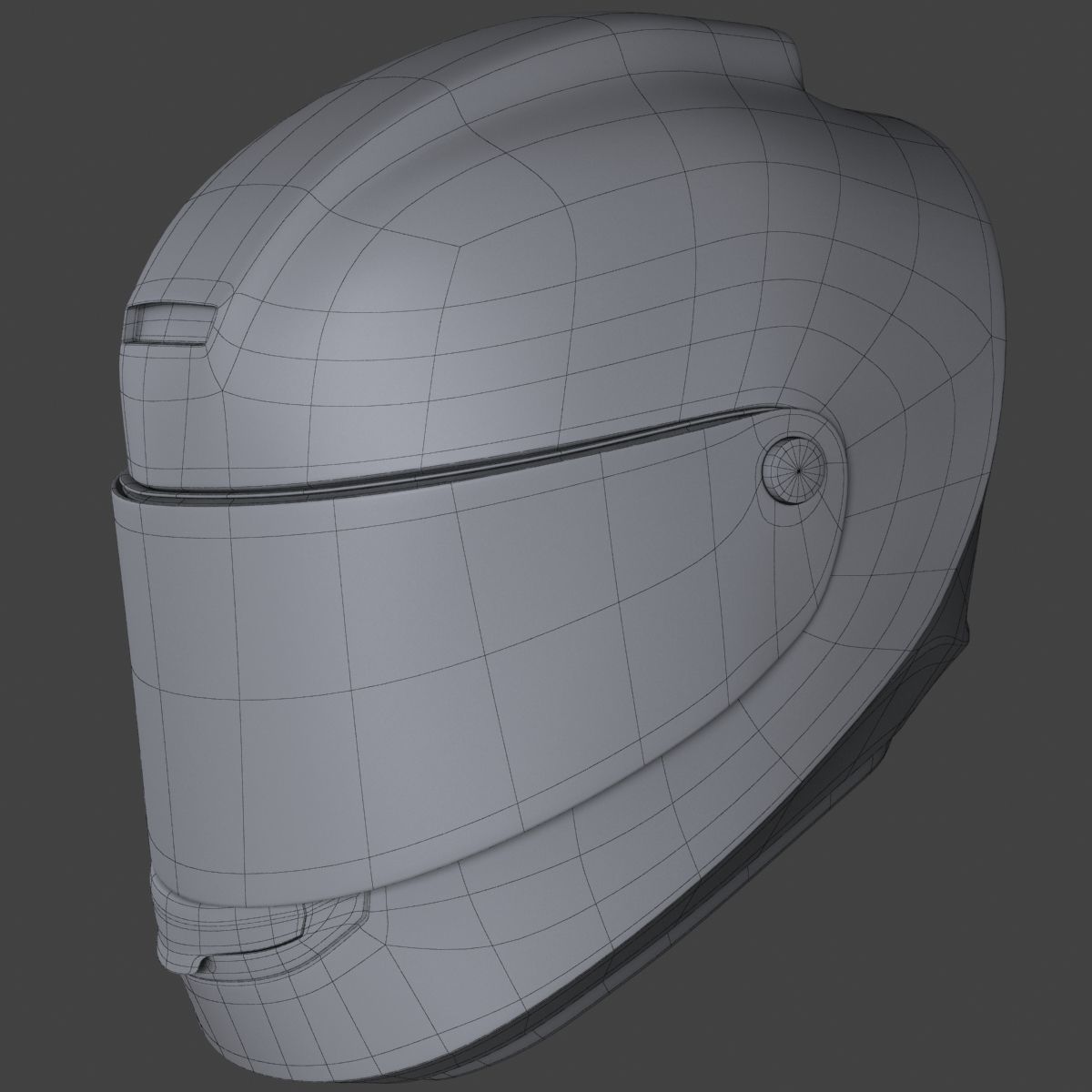 Full Face Biker Helmet 3D model | CGTrader