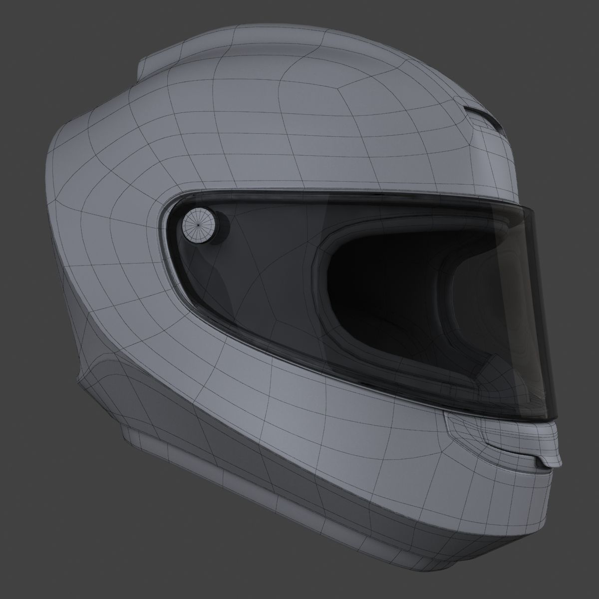 Full Face Biker Helmet 3D model | CGTrader