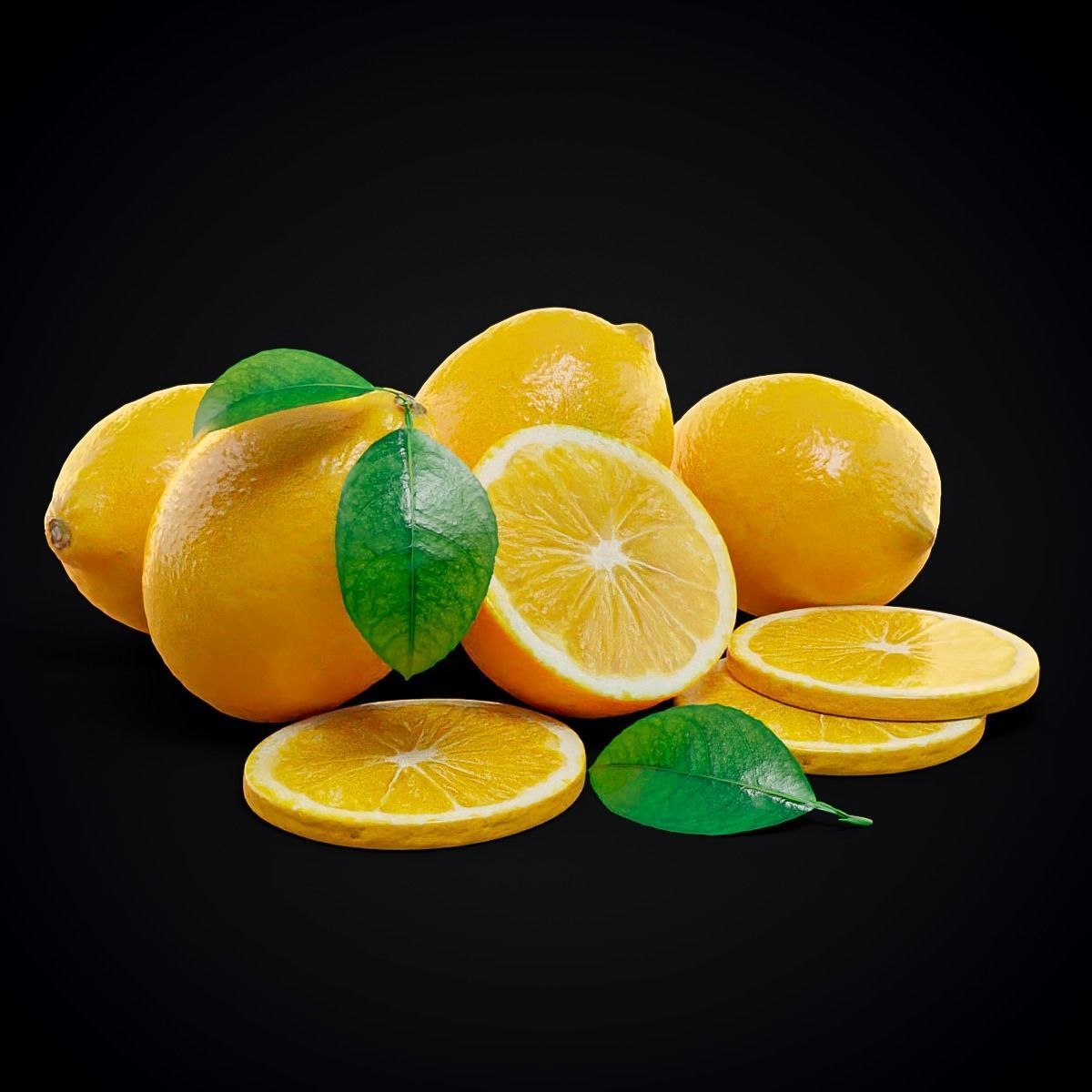 3D model Lemon lemons VR / AR / low-poly | CGTrader