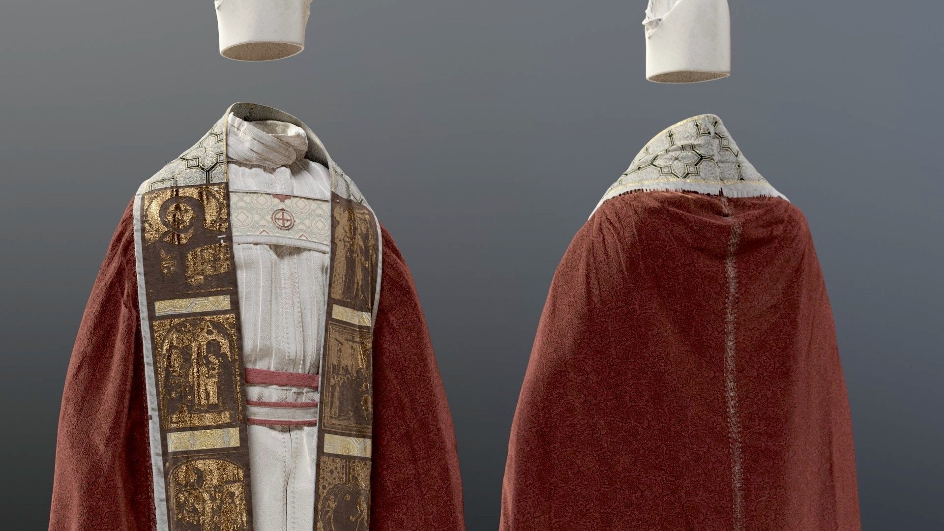 MEDIEVAL Religious character 3D model | CGTrader