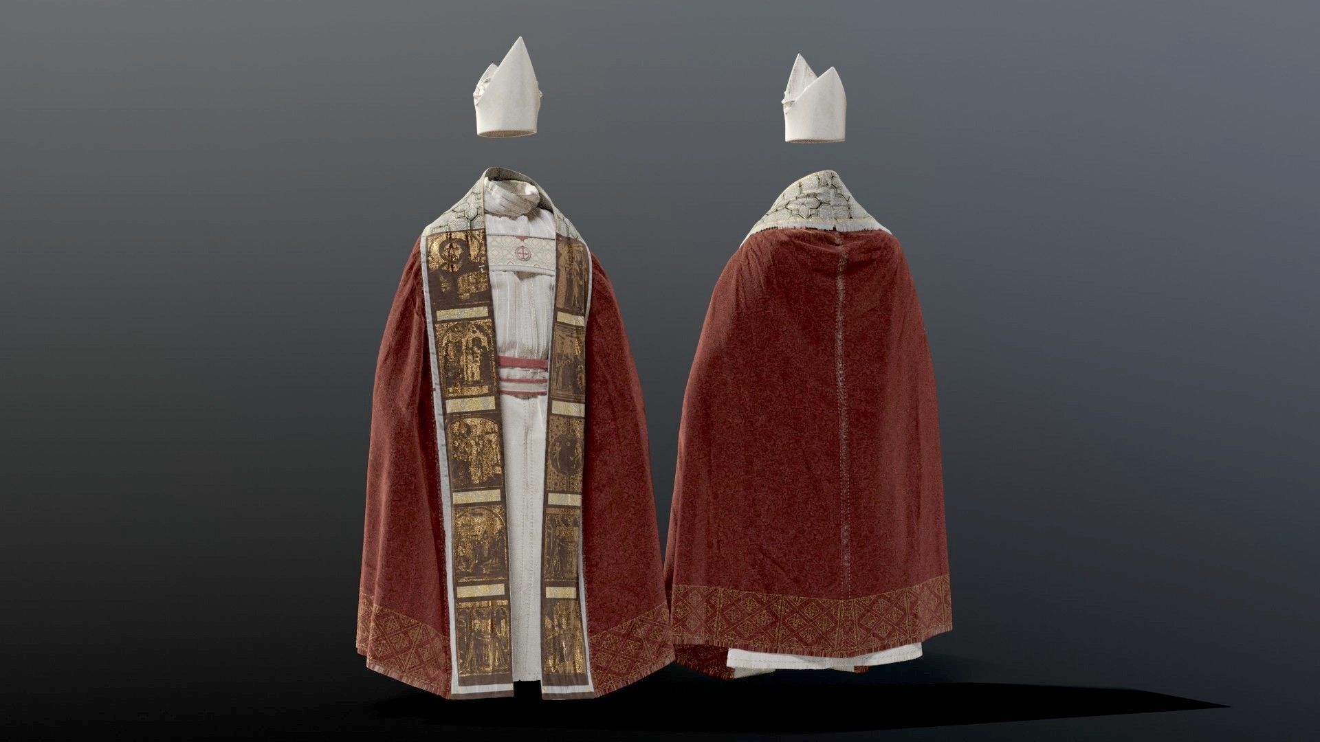 MEDIEVAL Religious character 3D model | CGTrader