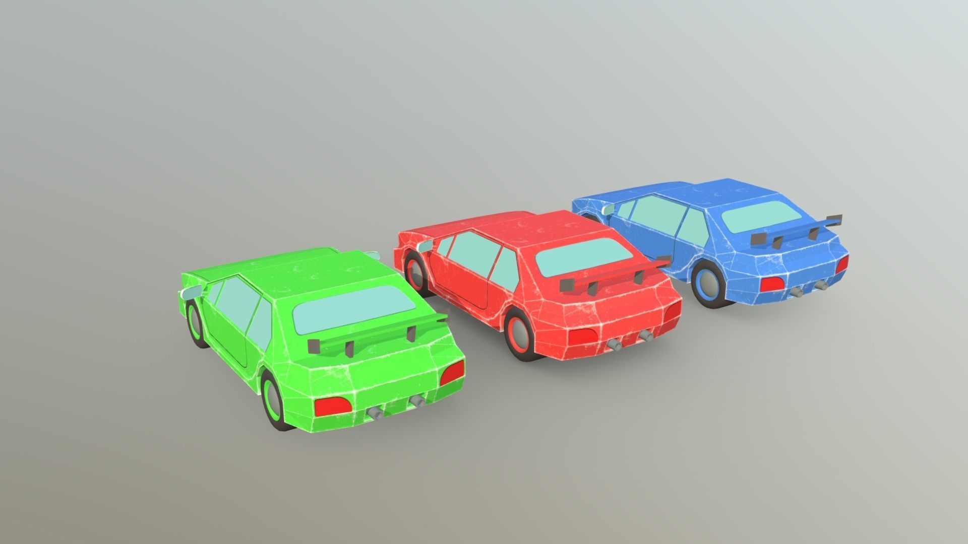 3D model Sports Car - Stylized Race Car Pack VR / AR / low-poly | CGTrader