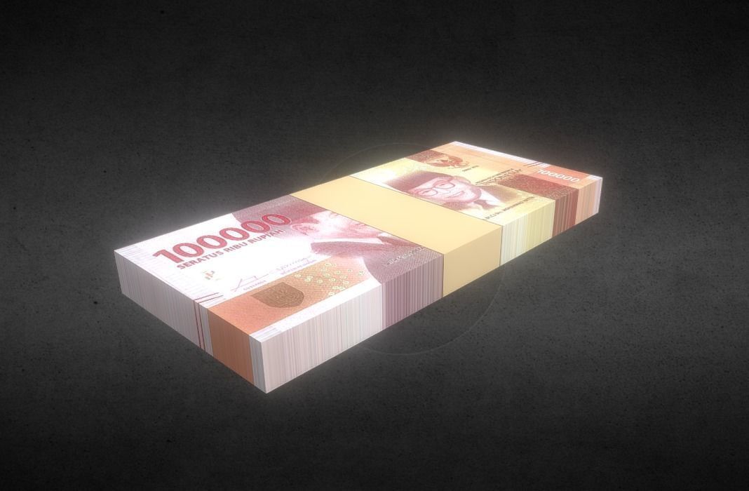 Indonesian Money 100K Rupiah Stacked Free Download free VR / AR / low ...