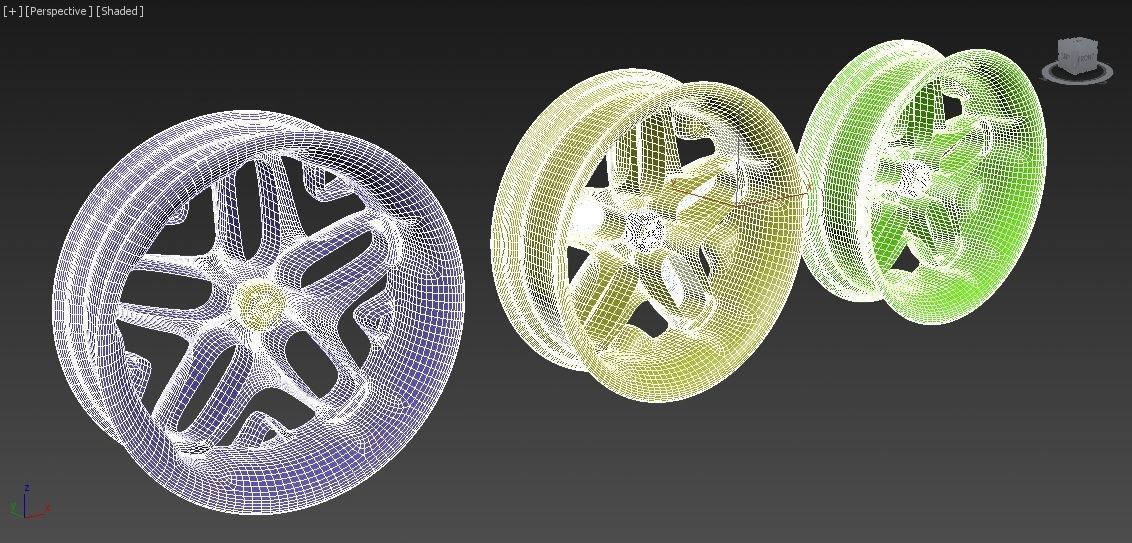 Wheel disk 3d model 3 in 1 3D model | CGTrader