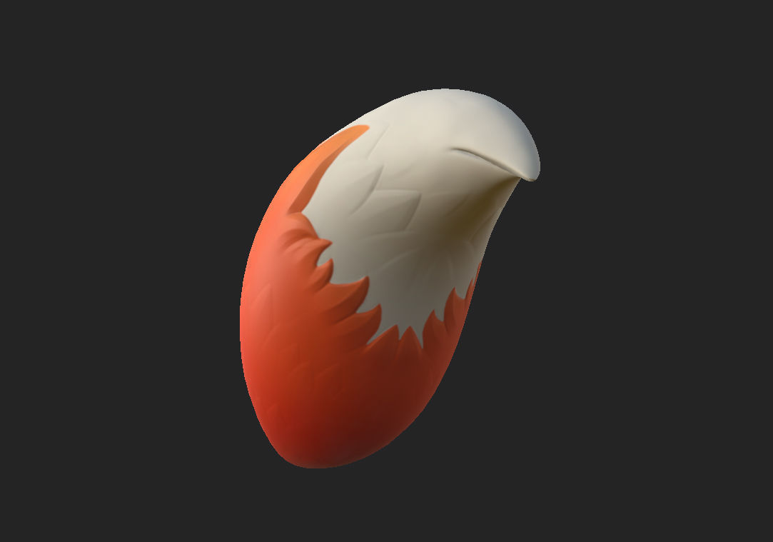 Fox Tail 3D model | CGTrader