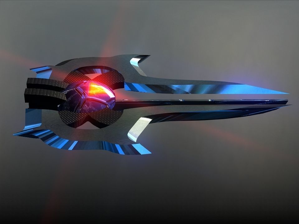 3D model Space Spear Space Ship VR / AR / low-poly | CGTrader