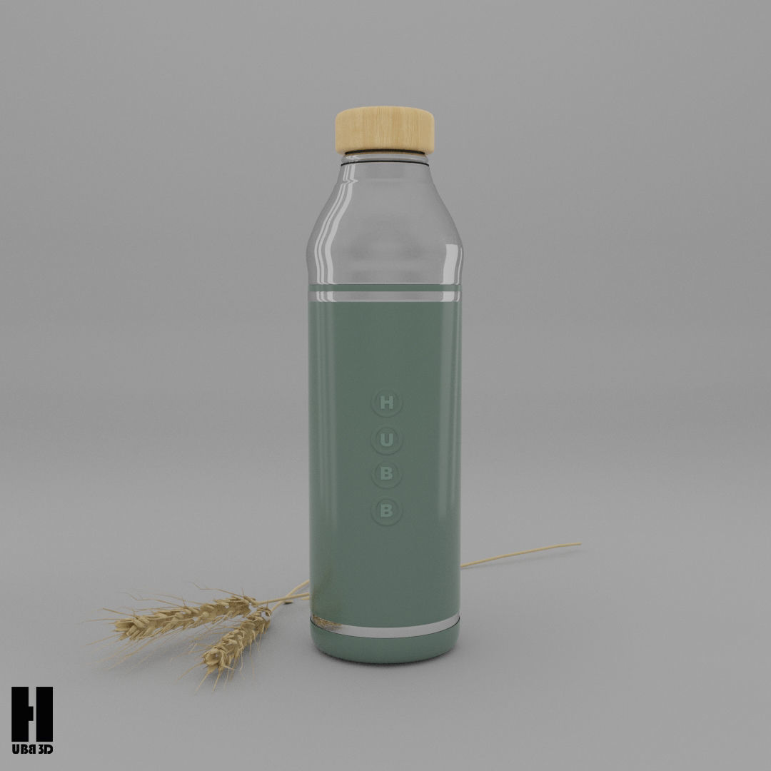 Free Water Bottle free 3D model | CGTrader