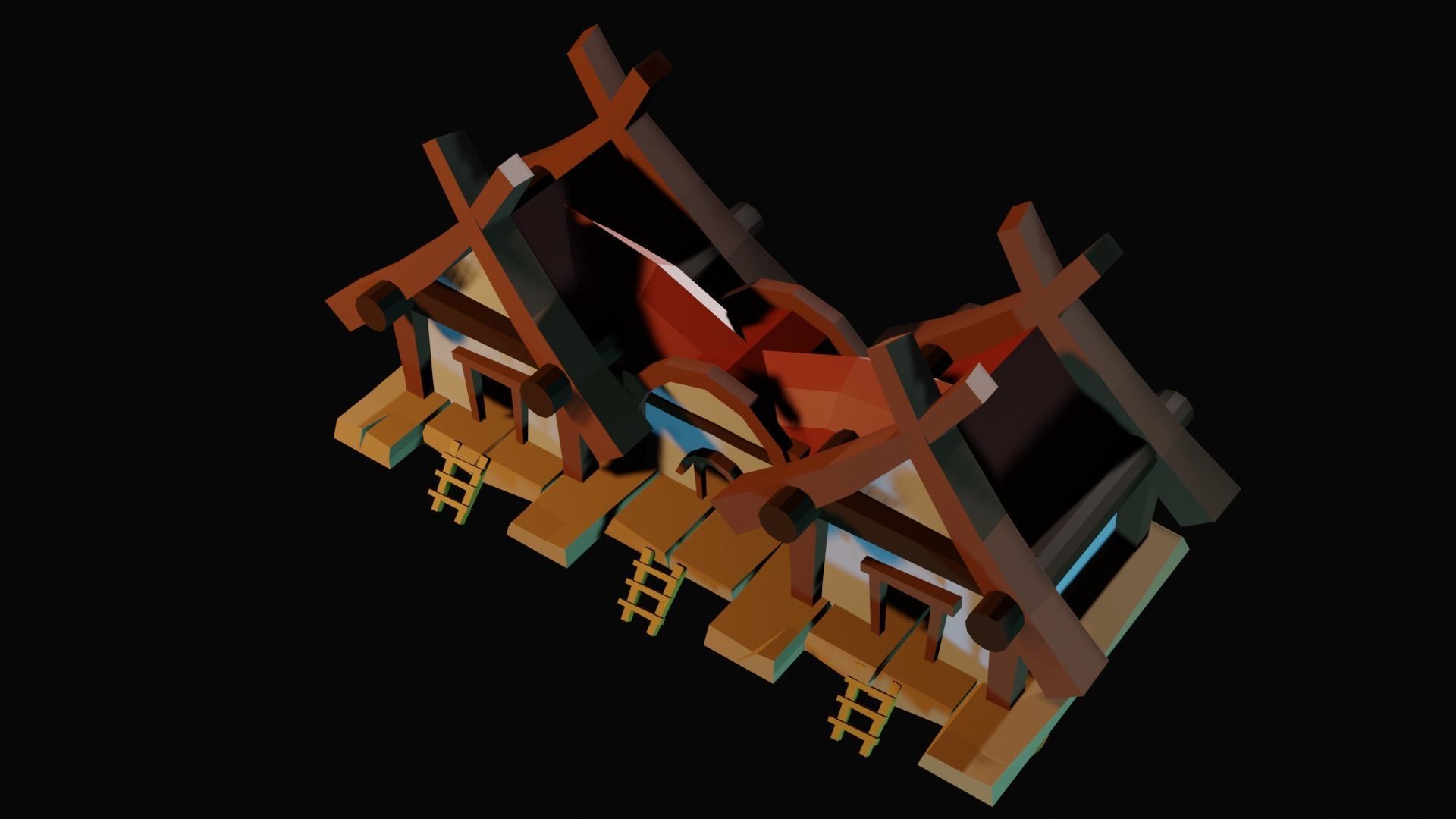 3D model Low Poly Sheep House Model One Piece VR / AR / low-poly | CGTrader