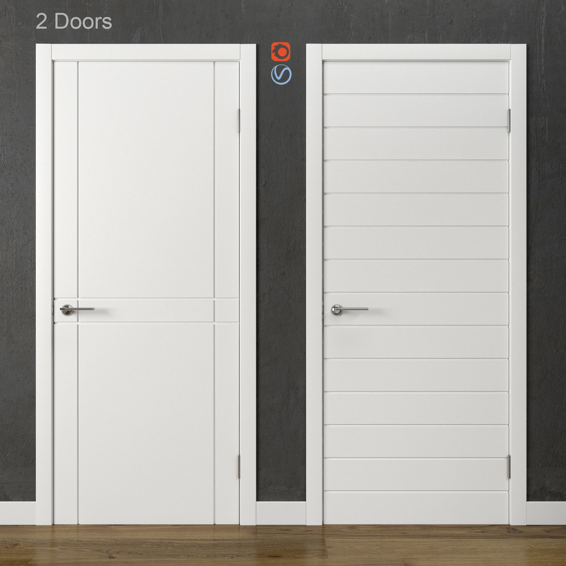 Next Series Academy Doors Part 2 3D model | CGTrader