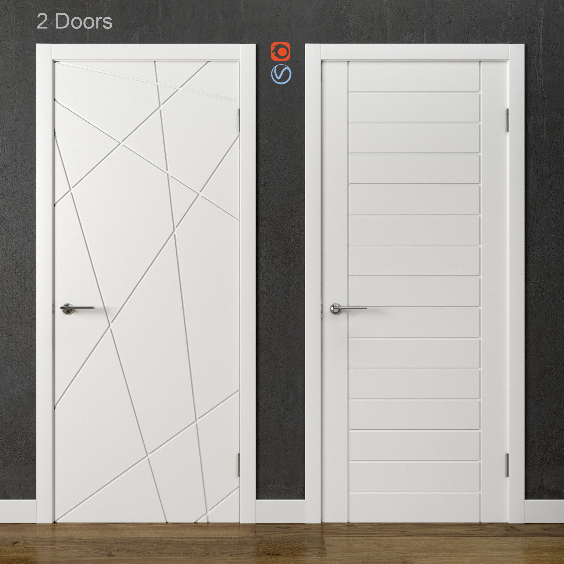 Next Series Academy Doors Part 6 3D model | CGTrader