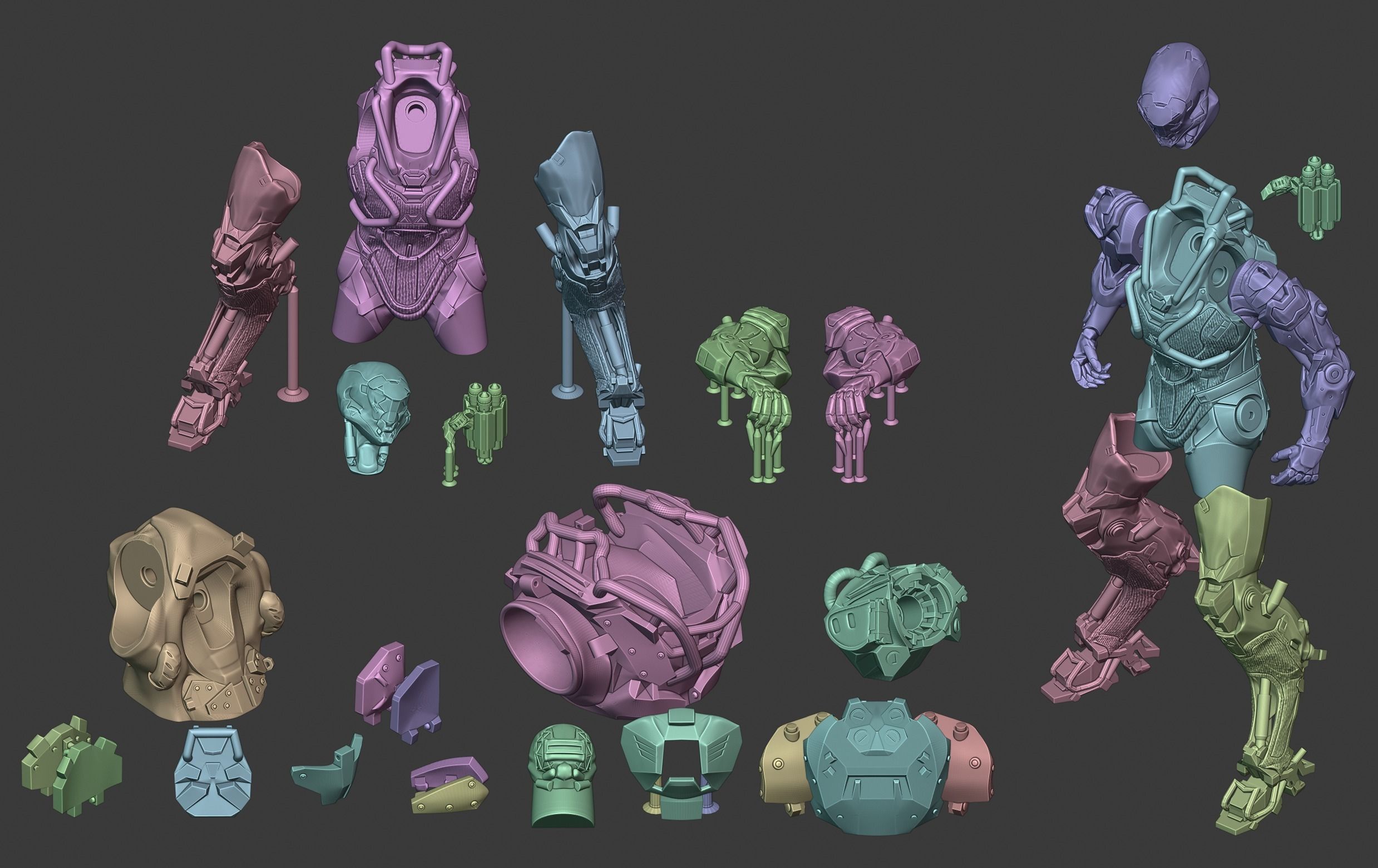 Anthem Ranger Javelin and Colossus Torso 3D model 3D printable | CGTrader