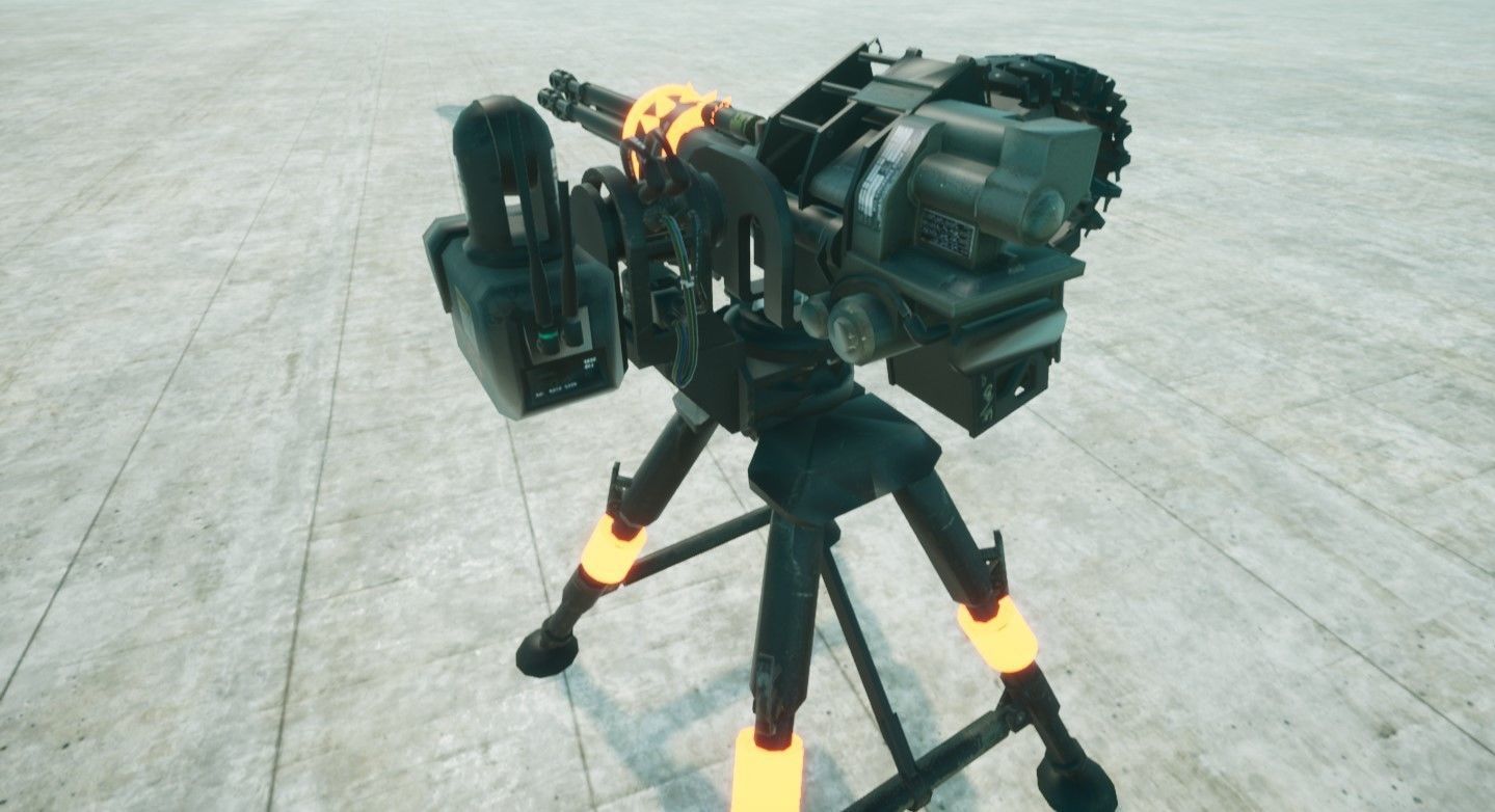 Auto Turret 3D model rigged | CGTrader