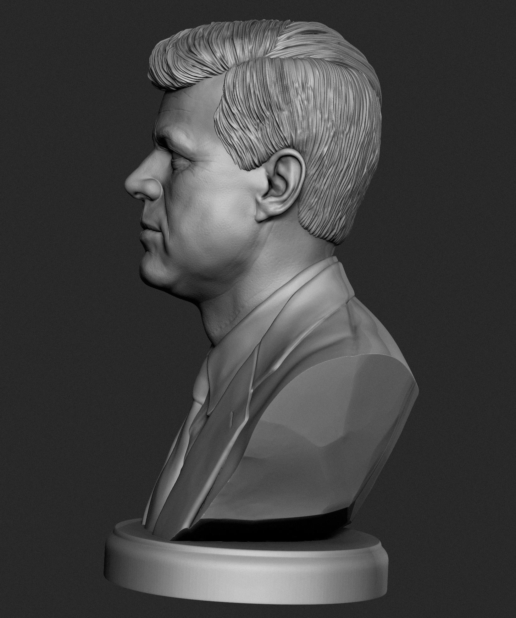 John Fitzgerald Kennedy 3D model 3D printable | CGTrader