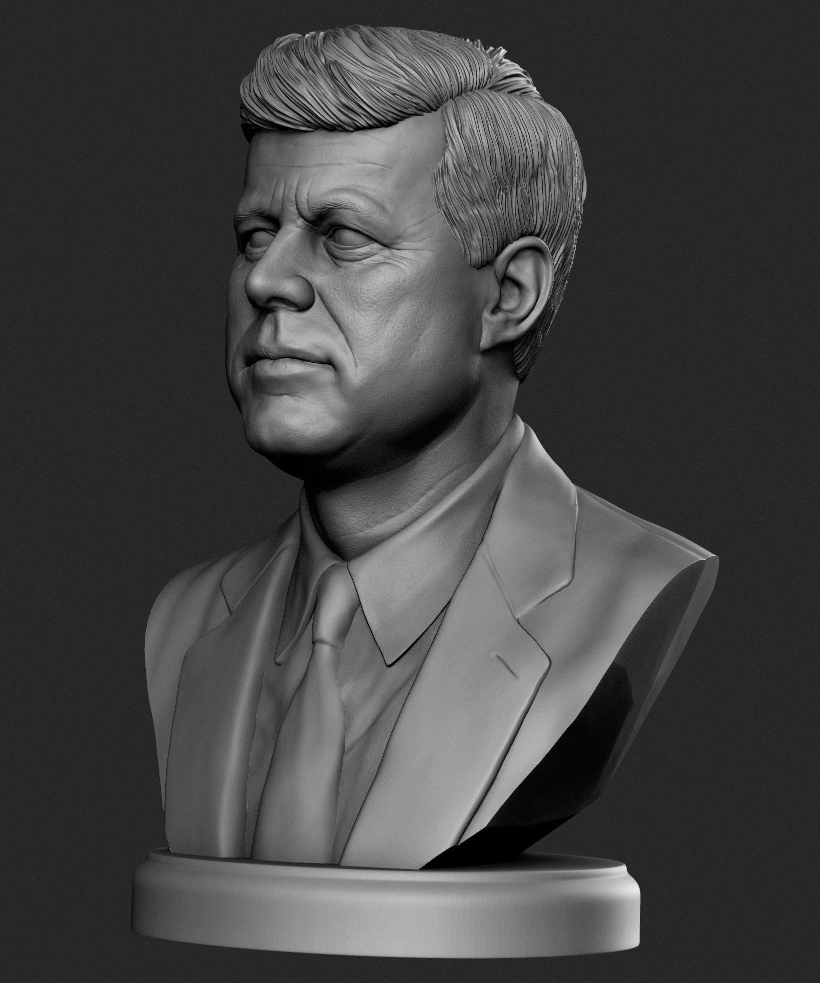 John Fitzgerald Kennedy 3D model 3D printable | CGTrader