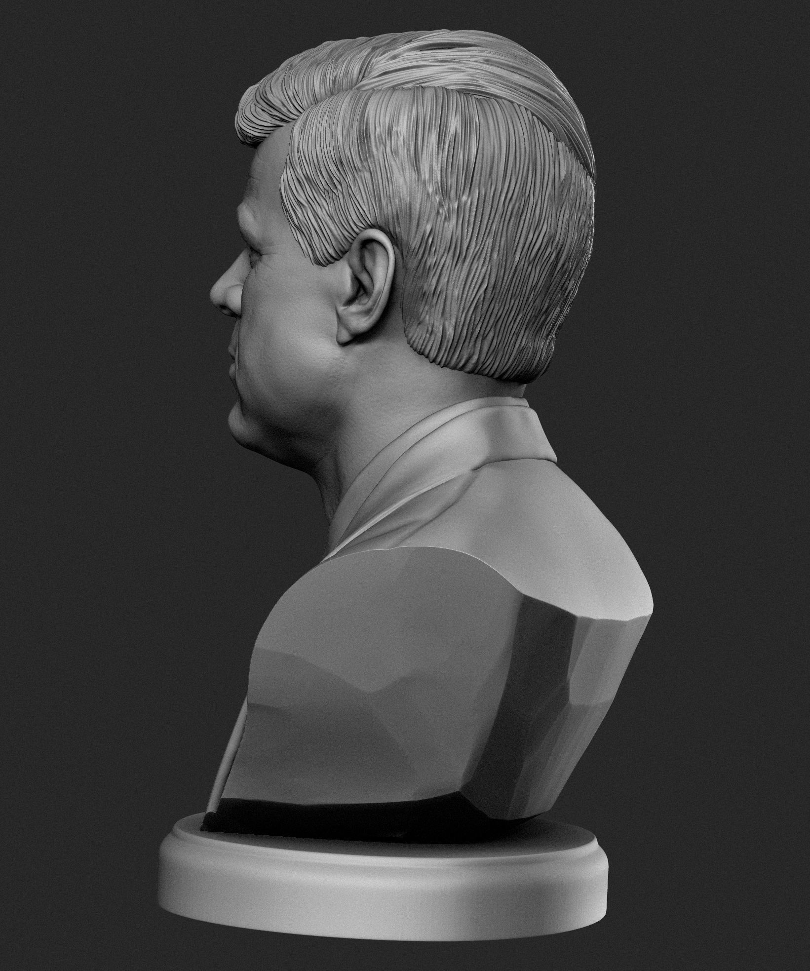 John Fitzgerald Kennedy 3D model 3D printable | CGTrader