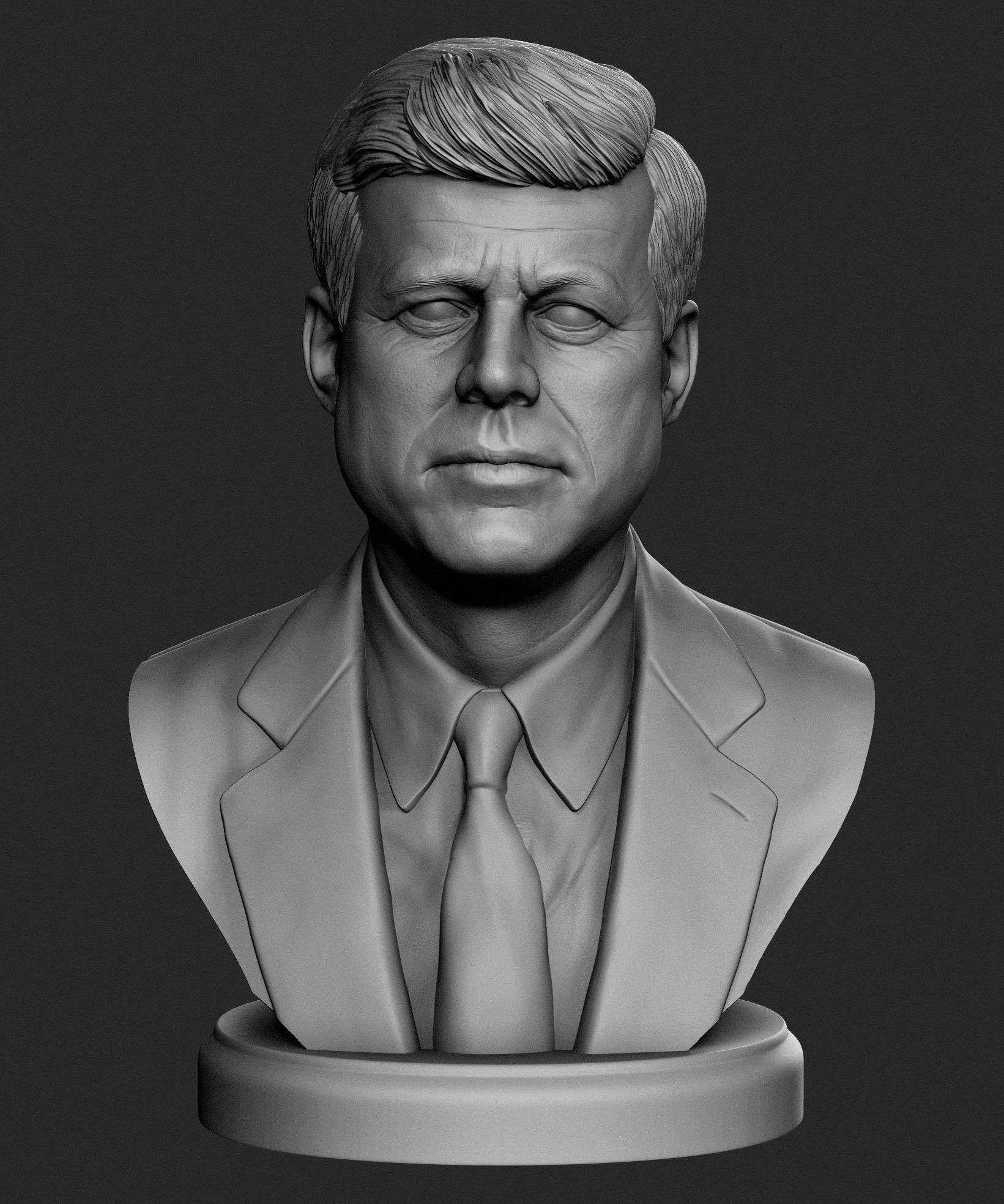 John Fitzgerald Kennedy 3D model 3D printable | CGTrader