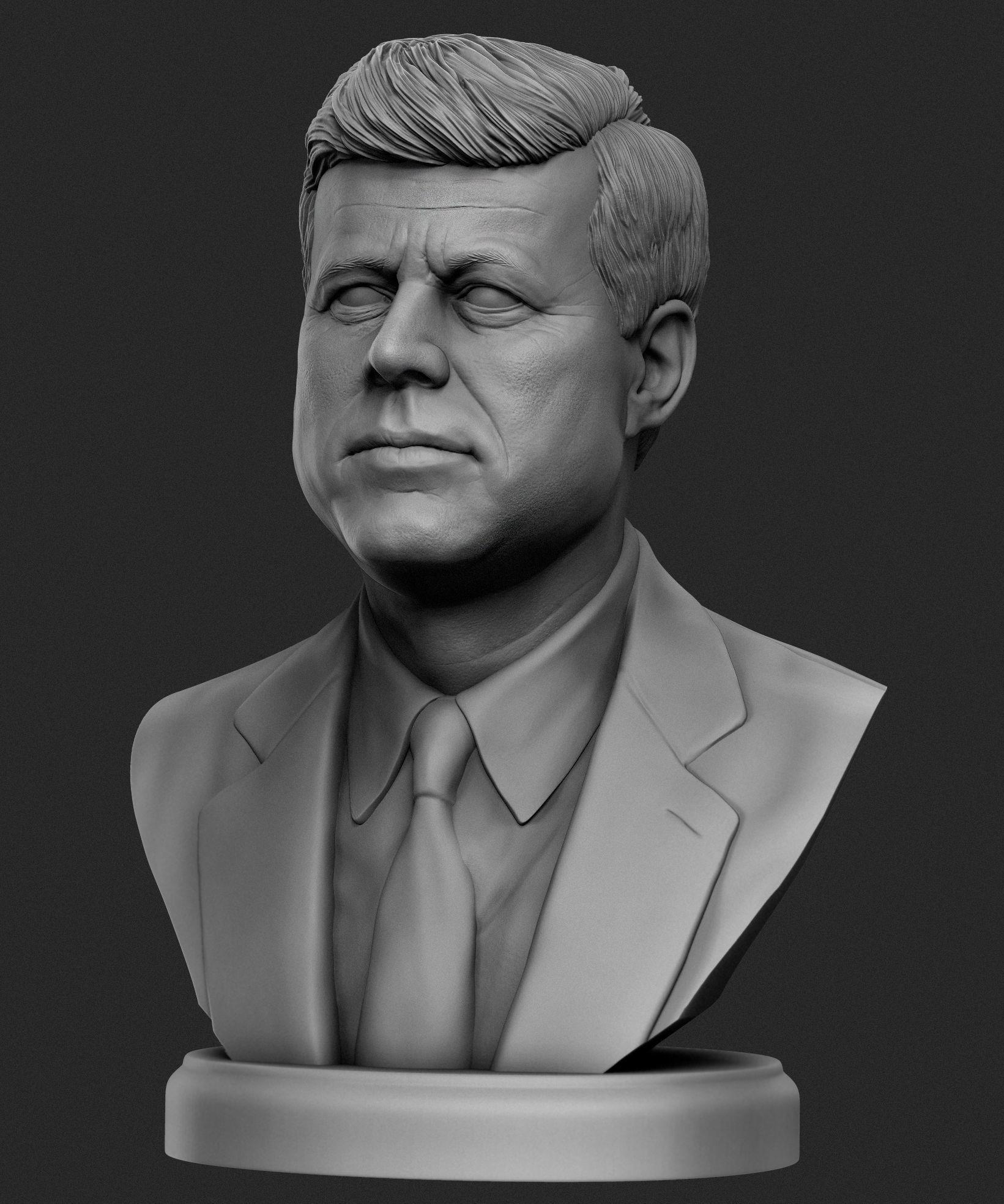 John Fitzgerald Kennedy 3D model 3D printable | CGTrader