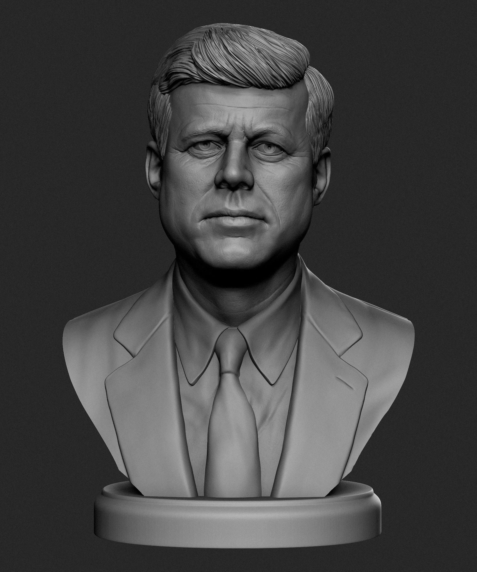John Fitzgerald Kennedy 3D model 3D printable | CGTrader