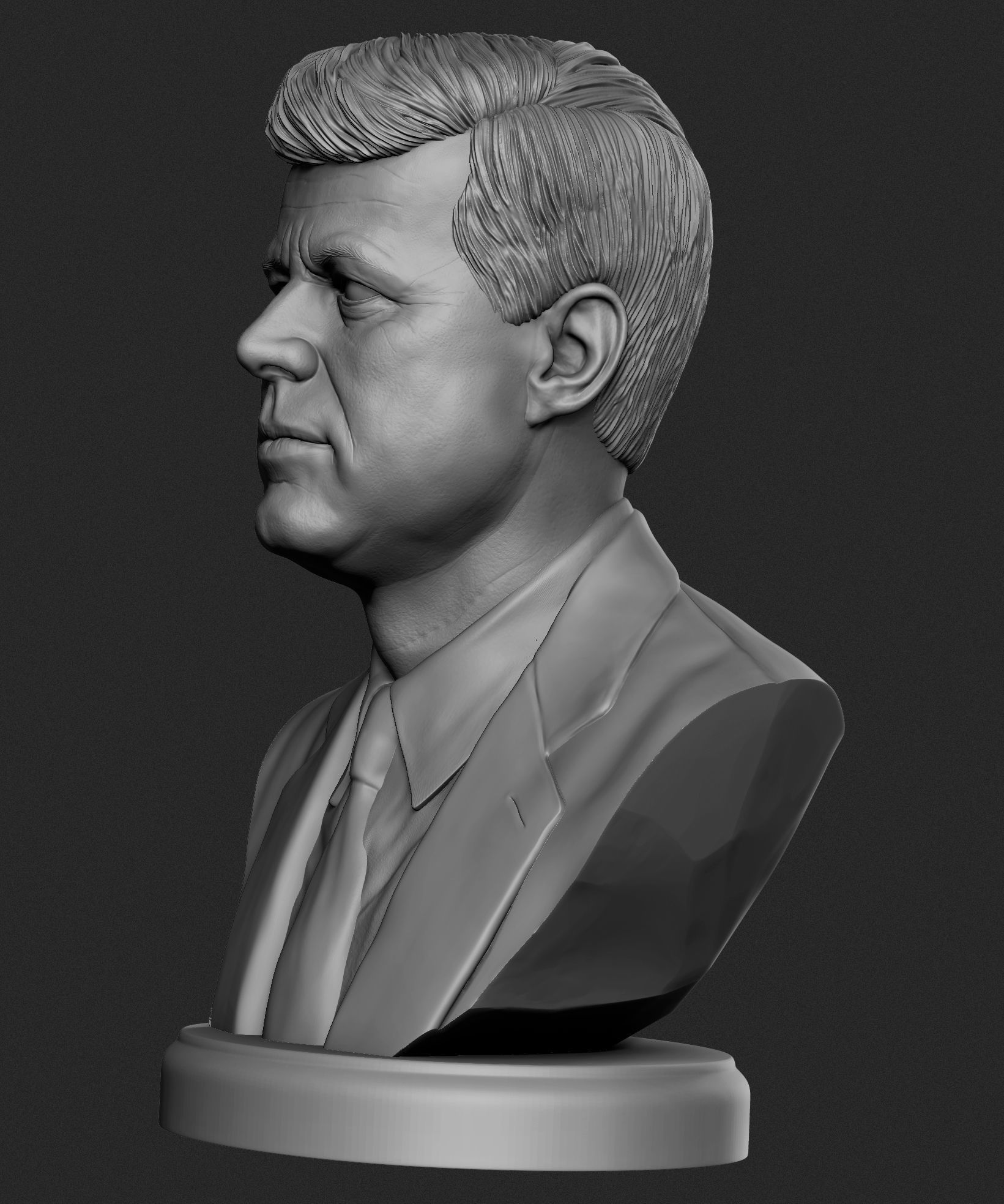John Fitzgerald Kennedy 3D model 3D printable | CGTrader