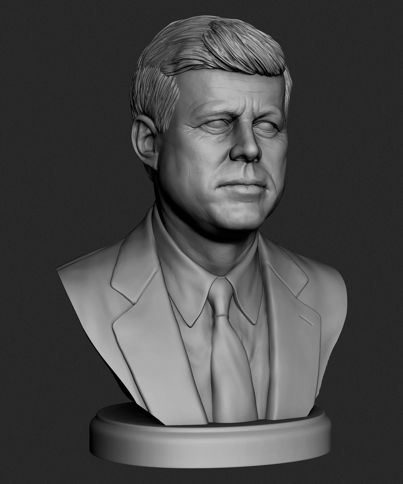 John Fitzgerald Kennedy 3D model 3D printable | CGTrader