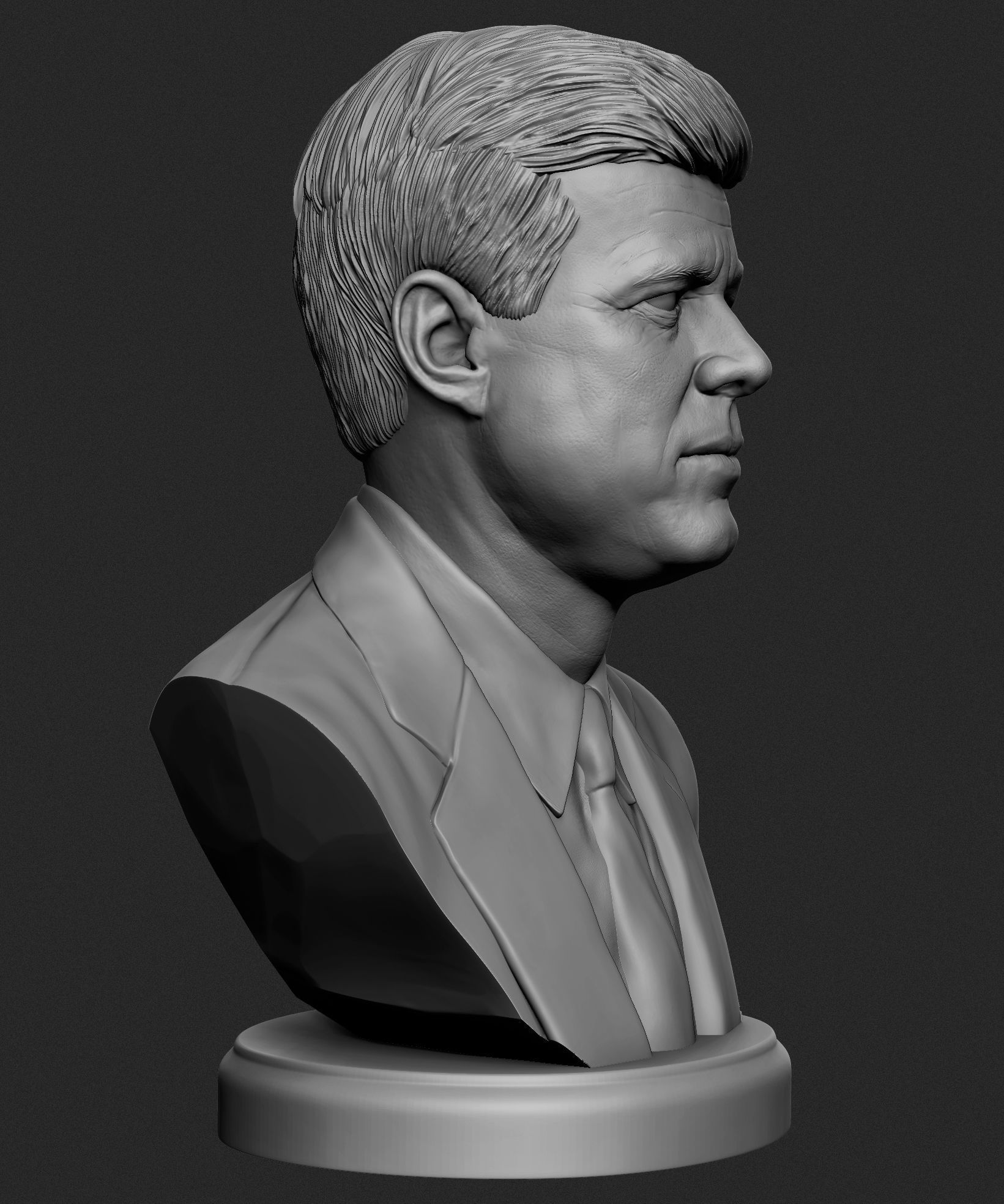 John Fitzgerald Kennedy 3D model 3D printable | CGTrader