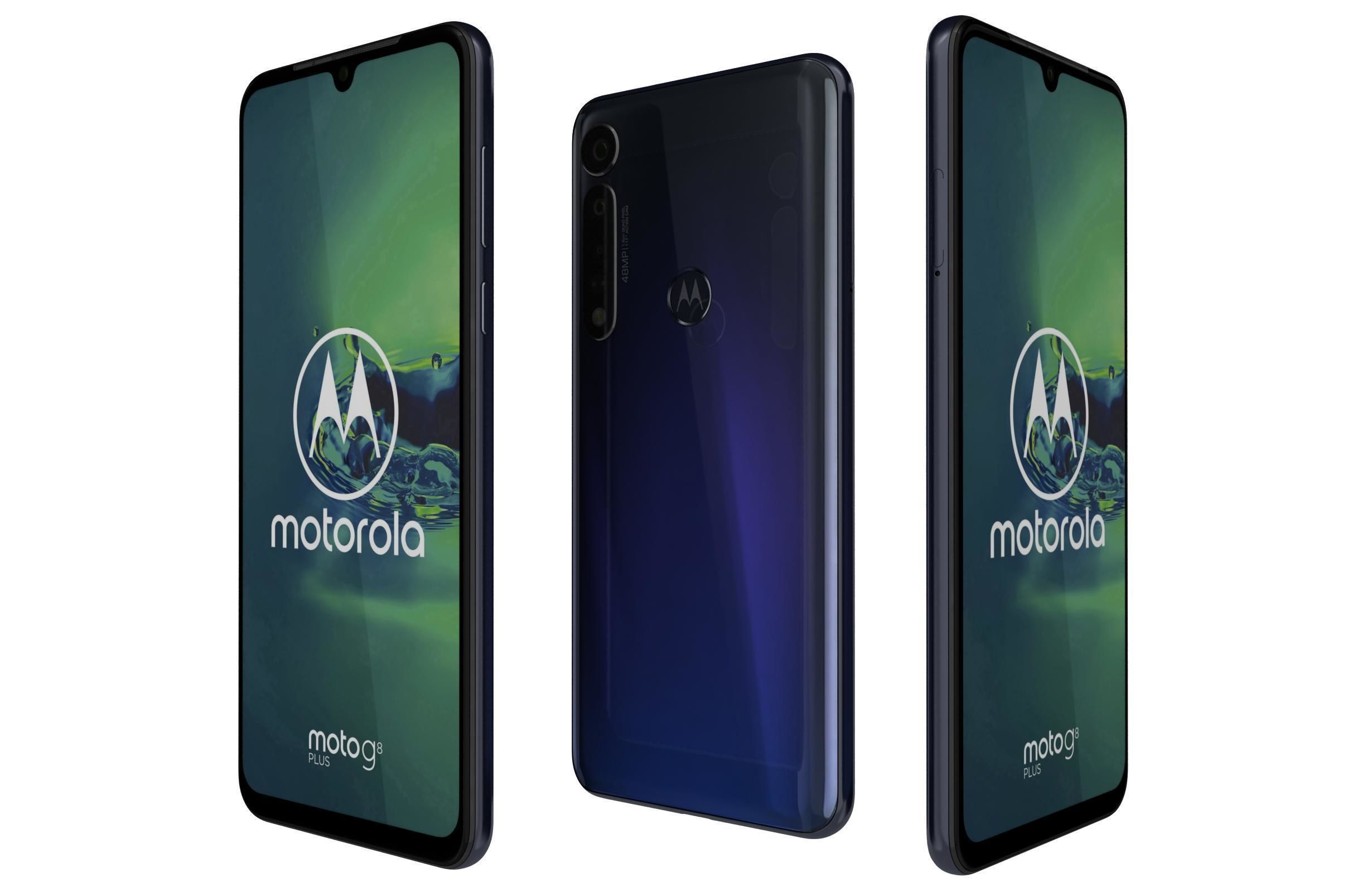 Motorola Moto G8 Plus Dark Blue 3D model | CGTrader