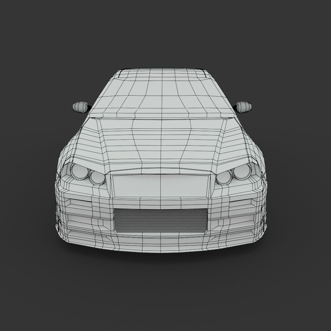 3D model Lowpoly Nissan Skyline R34 VR / AR / low-poly | CGTrader