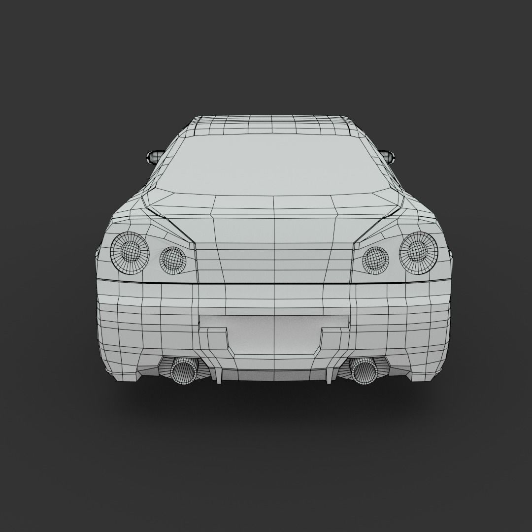 3D model Lowpoly Nissan Skyline R34 VR / AR / low-poly | CGTrader