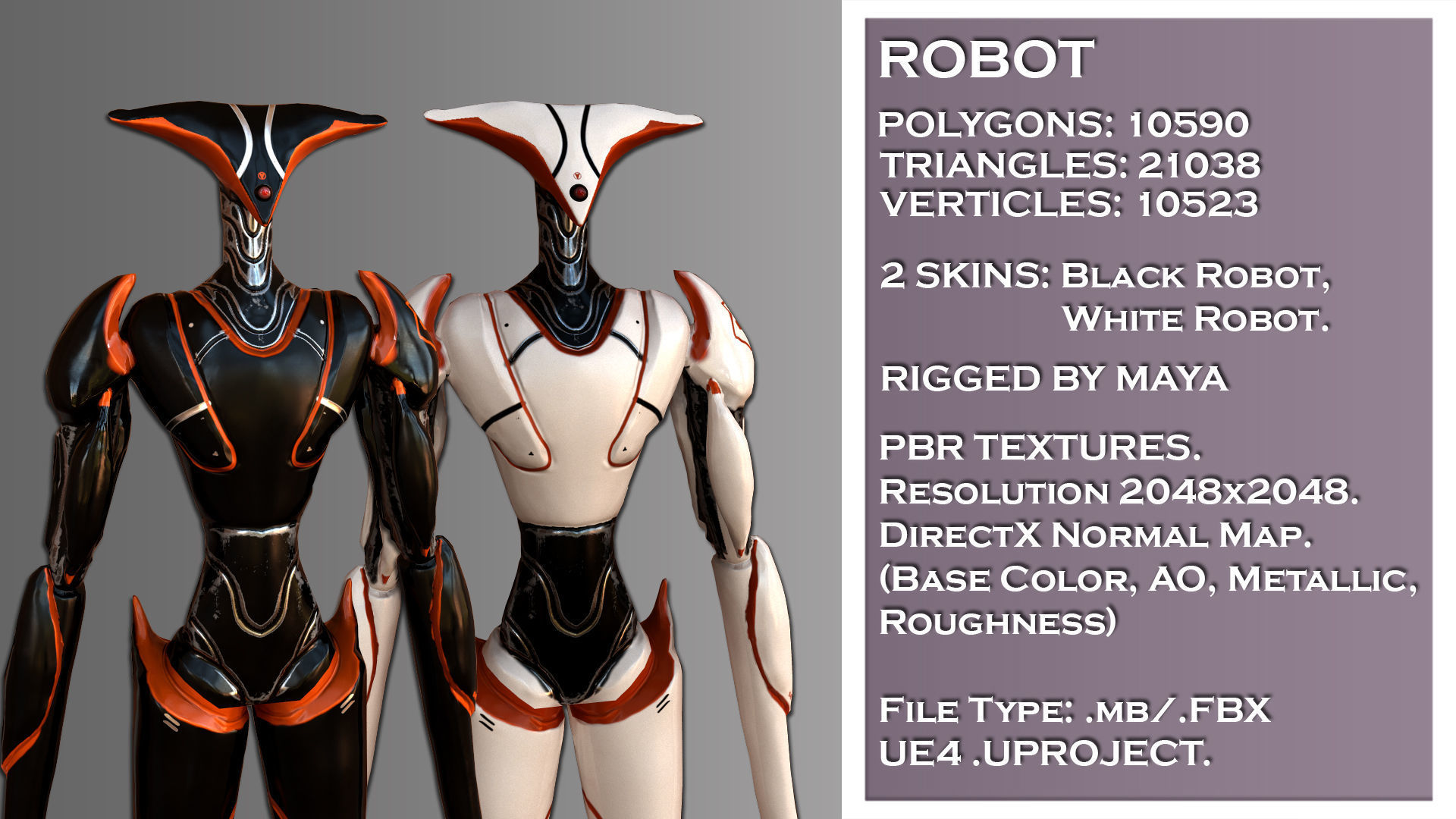 3D model Robot humanoid VR / AR / low-poly | CGTrader