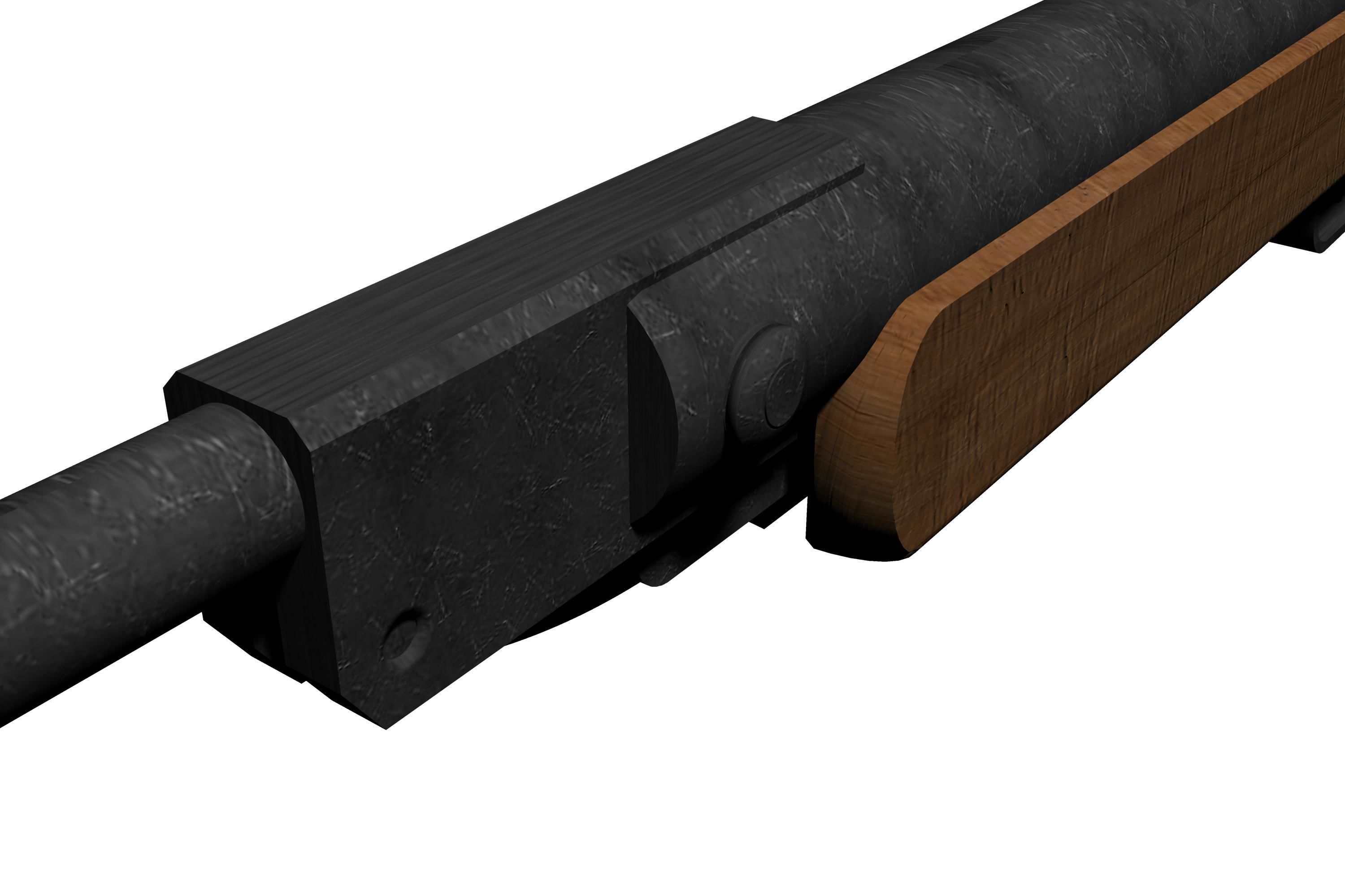 4-5mm caliber air gun model 3D model | CGTrader