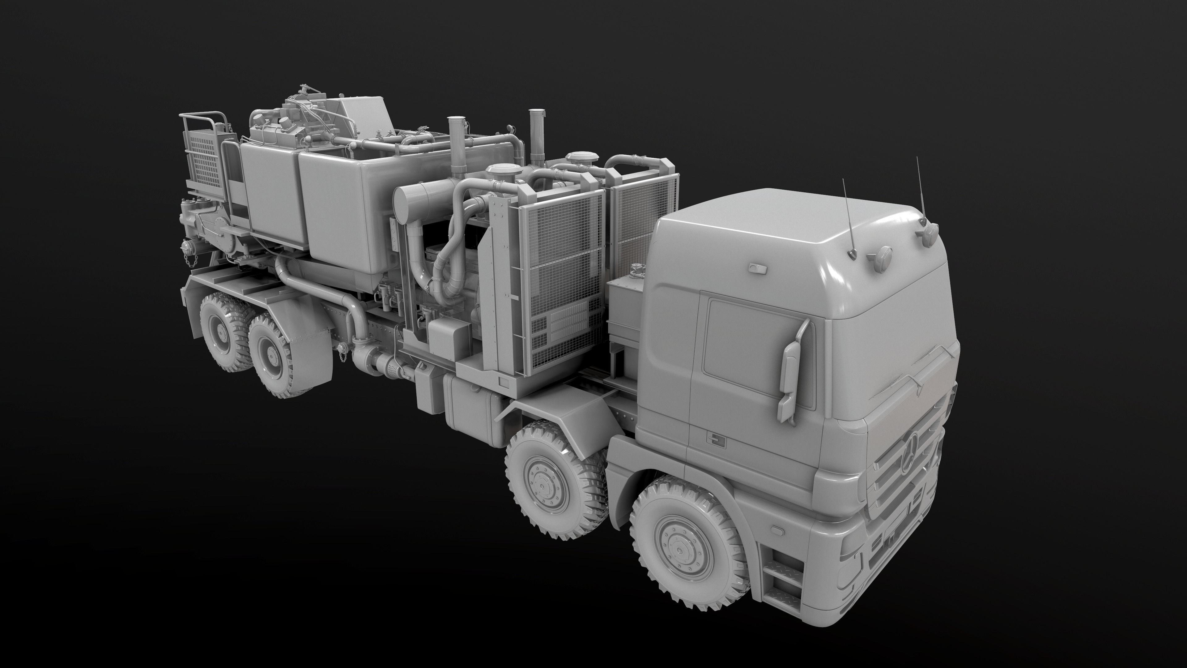 Halliburton Cement Elite pump unit 3D model | CGTrader