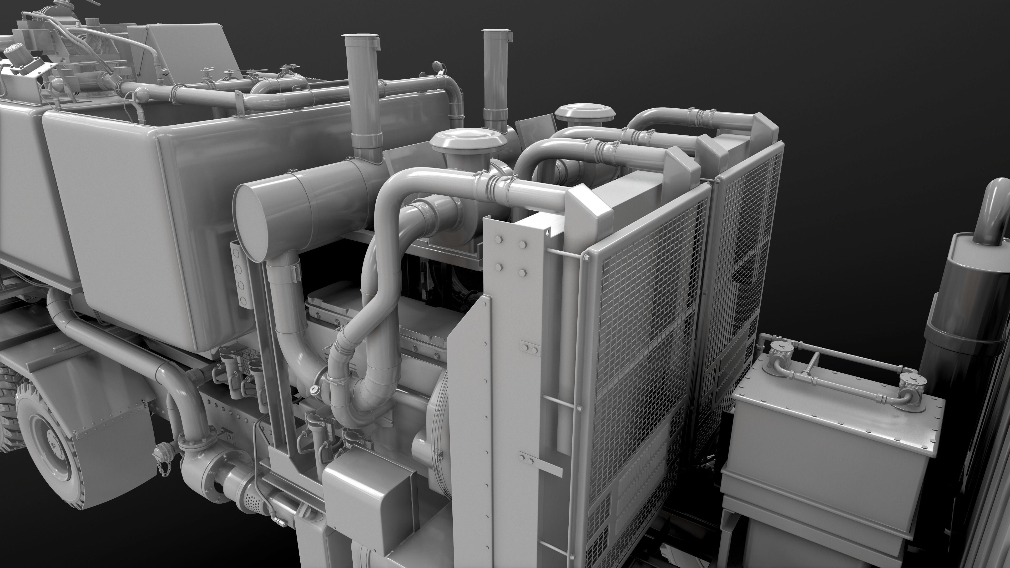Halliburton Cement Elite pump unit 3D model | CGTrader