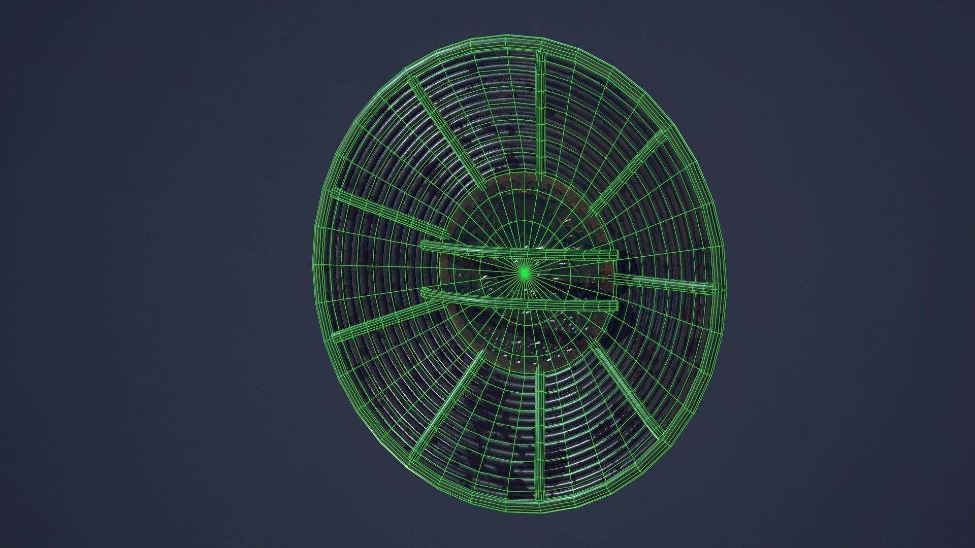 3D model Asian round shield VR / AR / low-poly | CGTrader