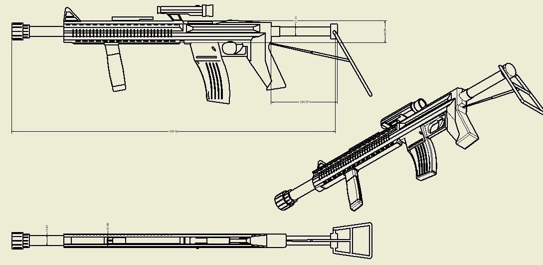 3D model machine gun 3D model | CGTrader