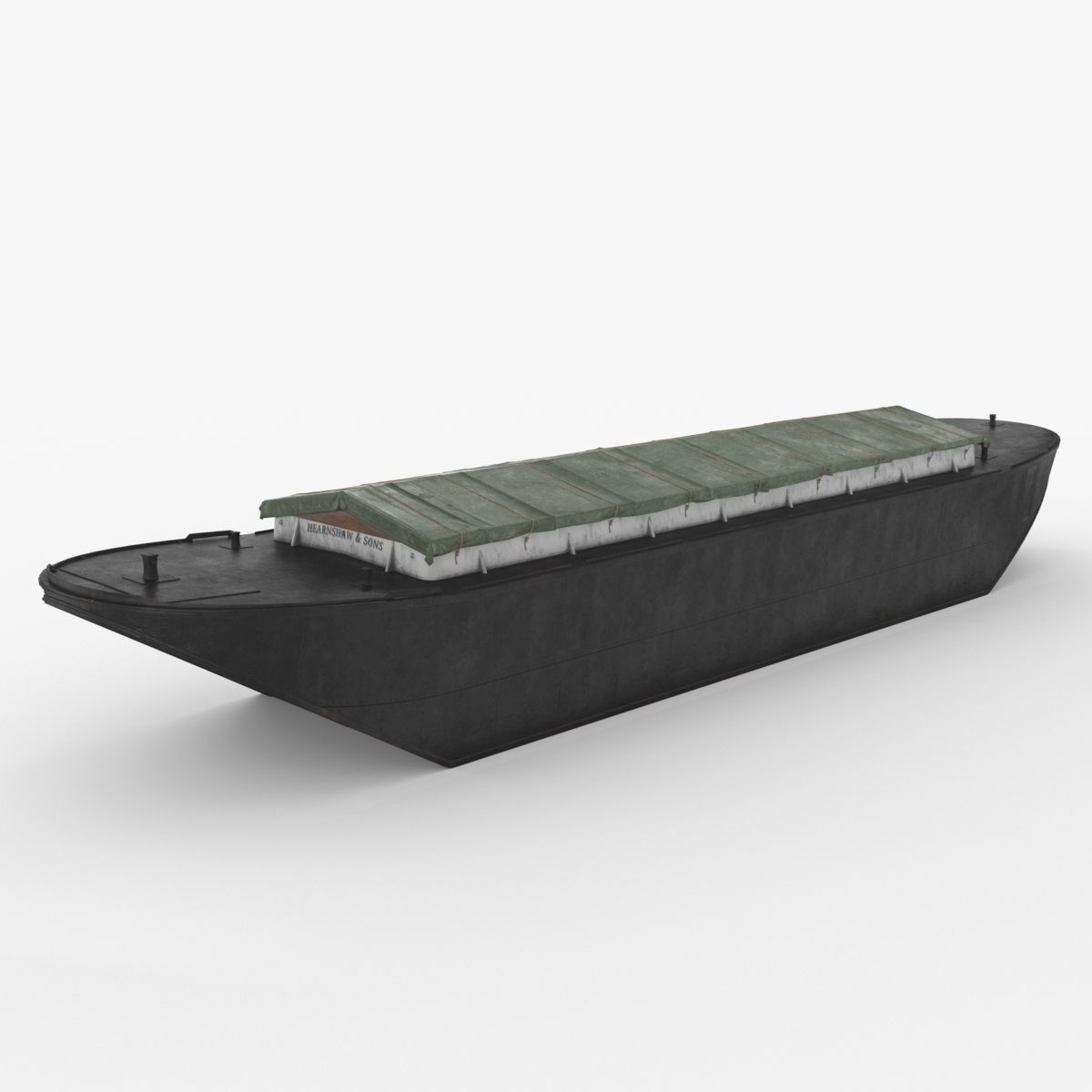 Industrial Barge A 3D model | CGTrader