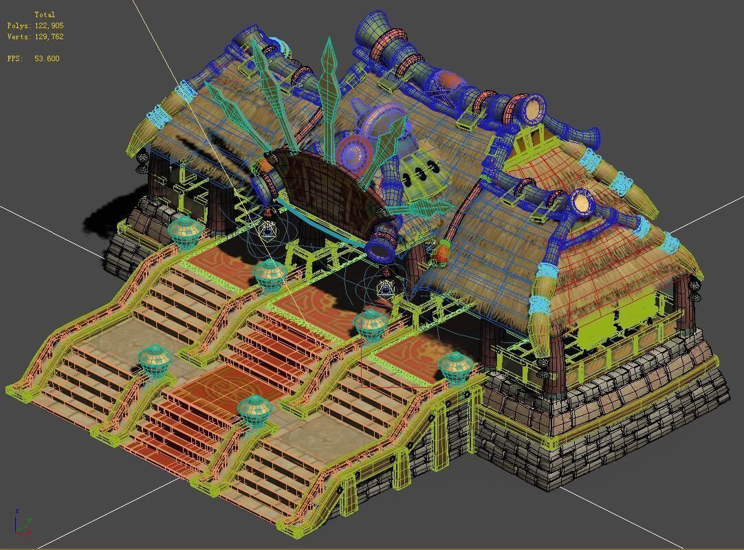 Cartoon world - main hall 3D model | CGTrader