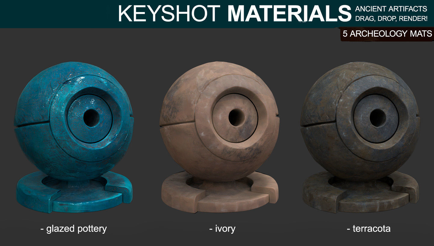 Archeology materials - For Keyshot Texture | CGTrader