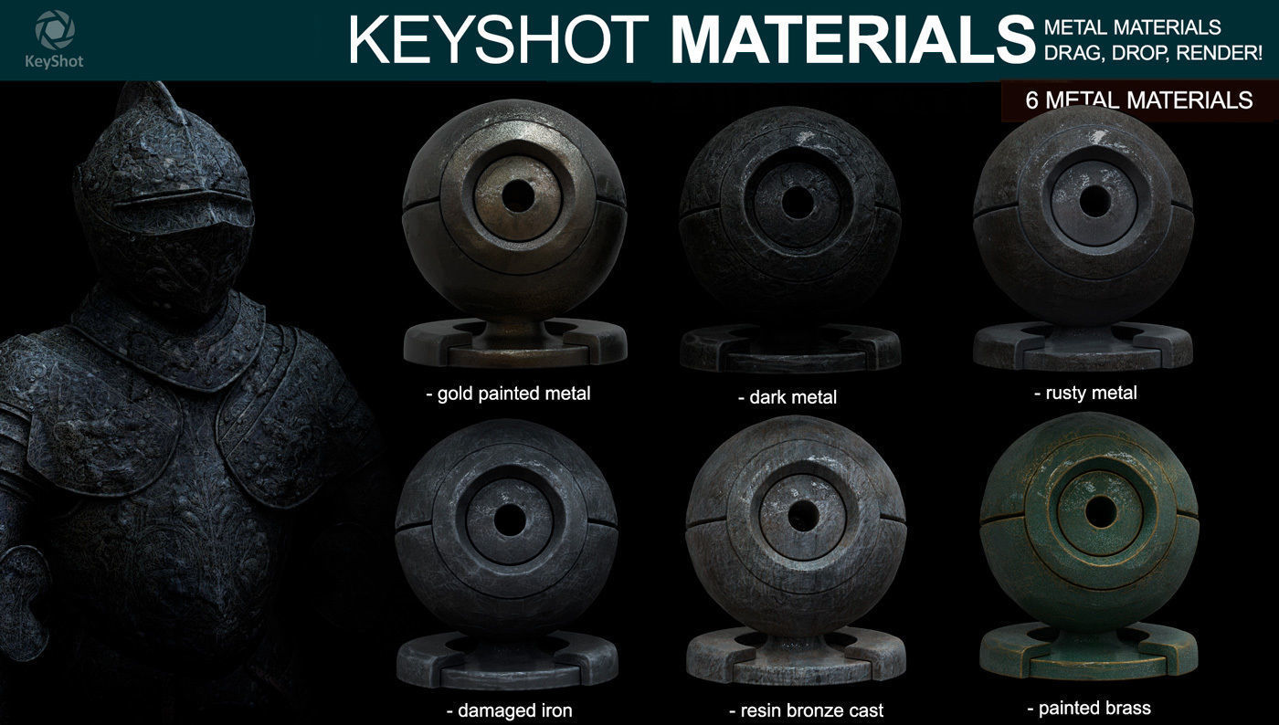 Metal Materials for Keyshot - Part 2 Texture | CGTrader