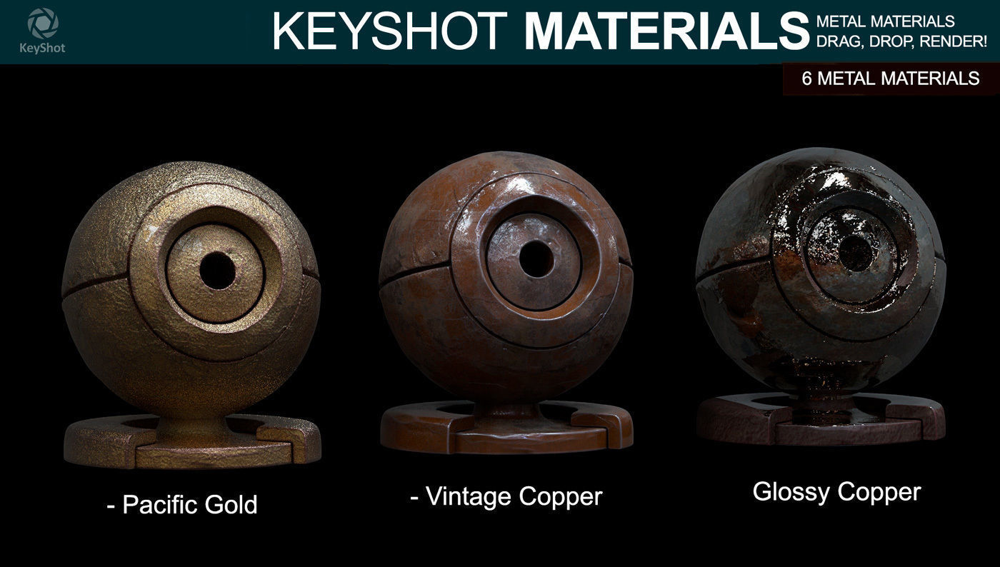 Metal Materials for Keyshot Part 4 Texture | CGTrader
