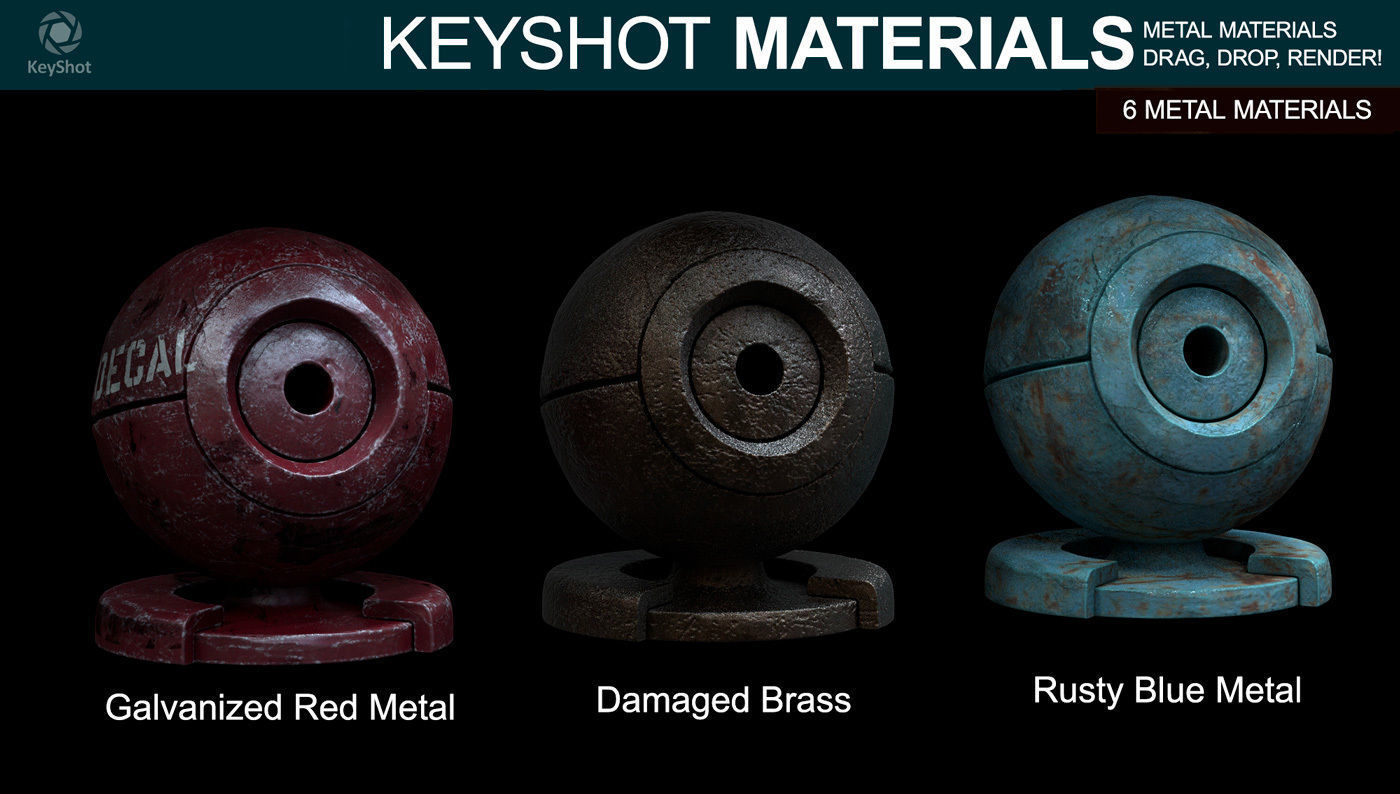 Metal Materials for Keyshot Part 4 Texture | CGTrader