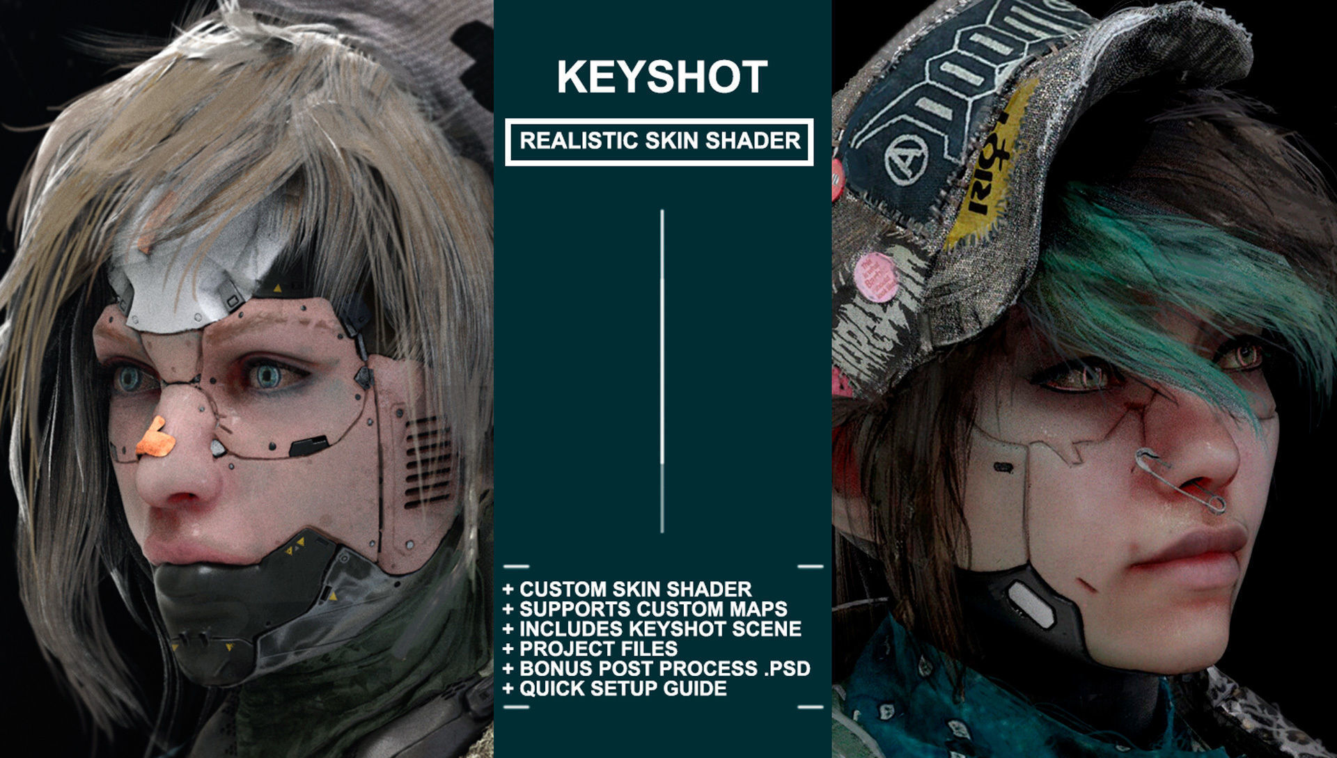 Realistic Skin Shader for Keyshot Texture | CGTrader