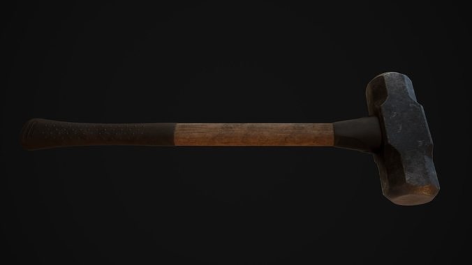 Sledge Hammer PBR Game Ready free VR / AR / low-poly 3D model | CGTrader