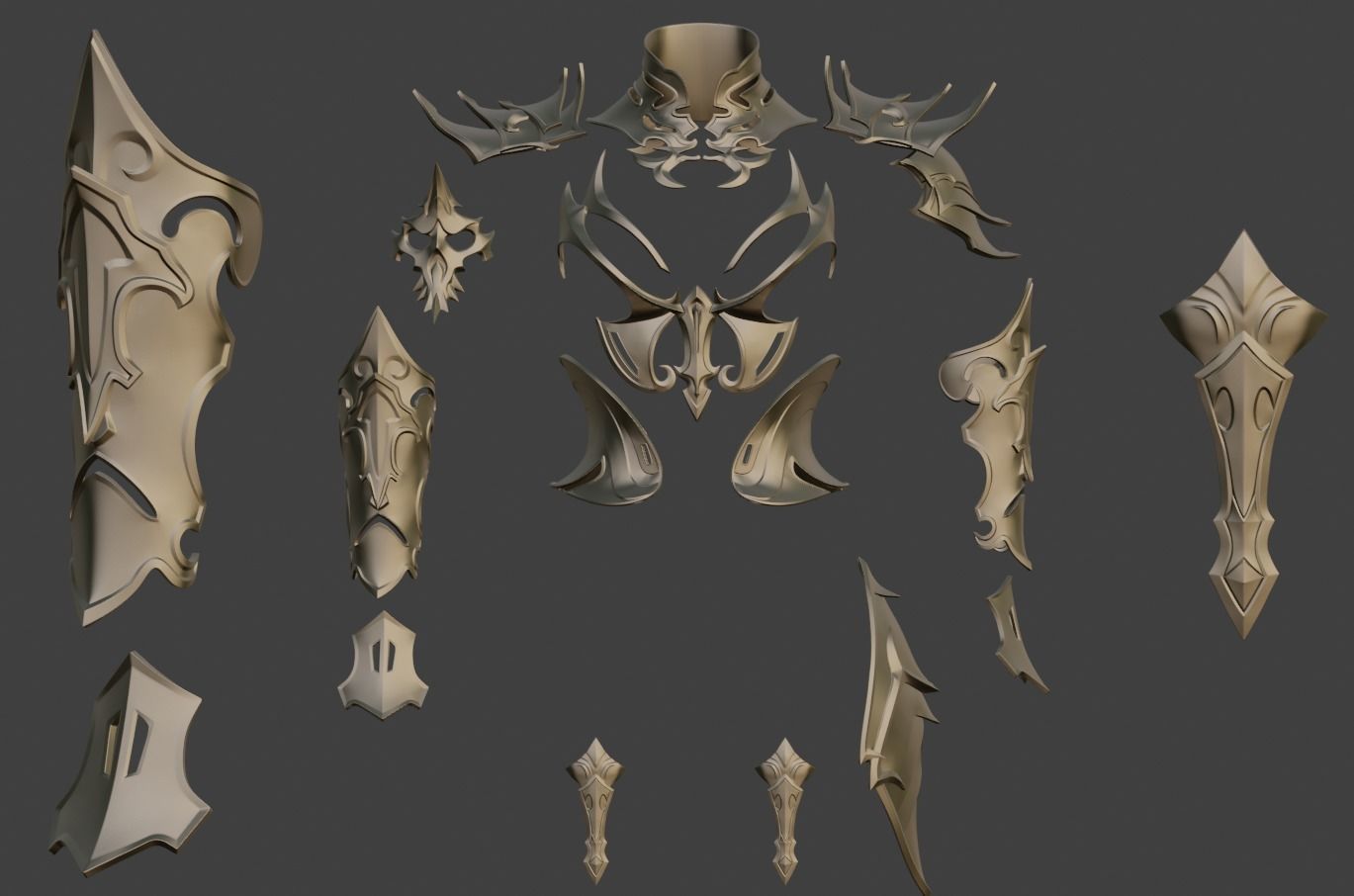 Sindel female armor from Mortal Kombat 11 3D model 3D printable | CGTrader