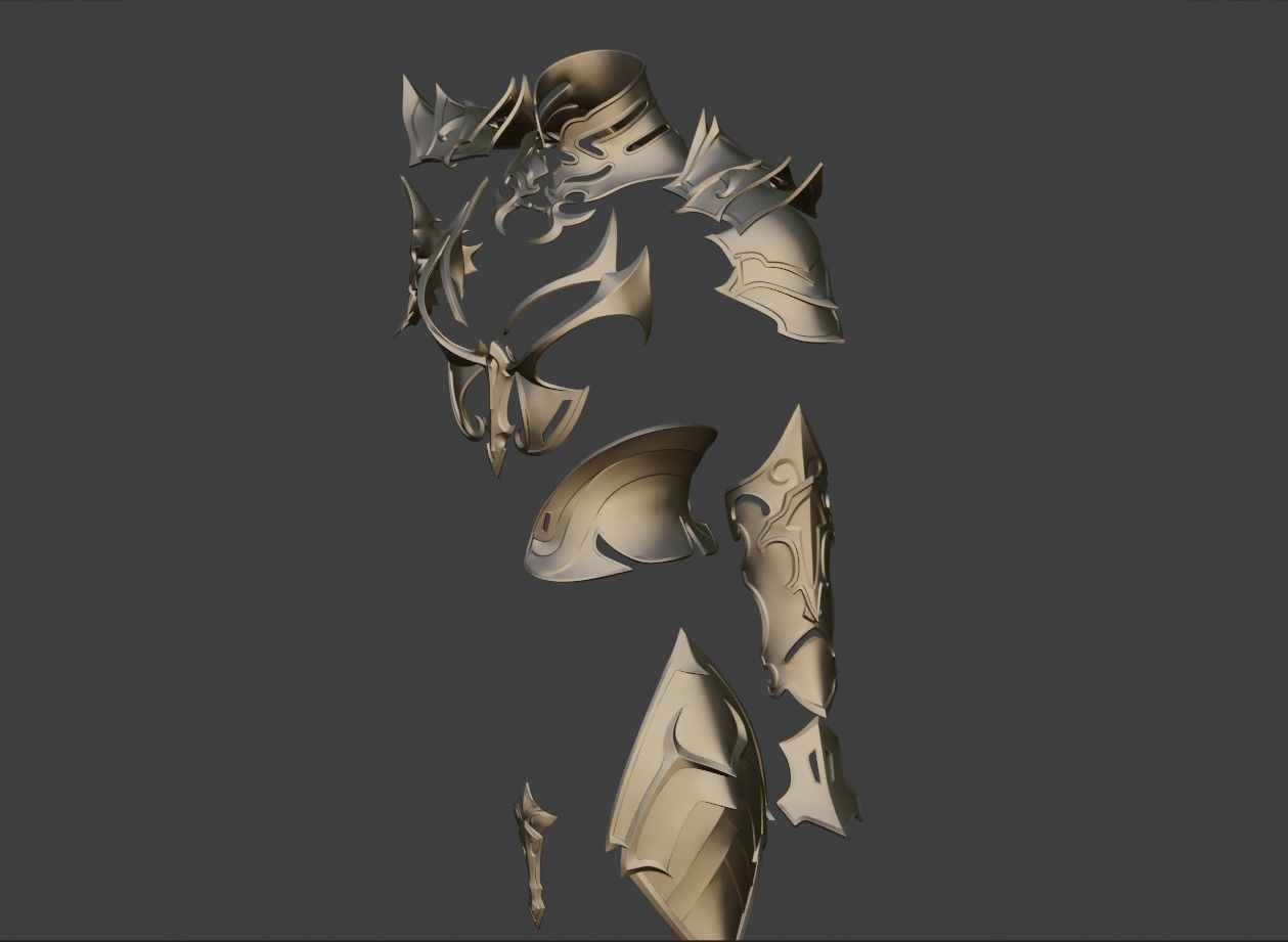 Sindel female armor from Mortal Kombat 11 3D model 3D printable | CGTrader